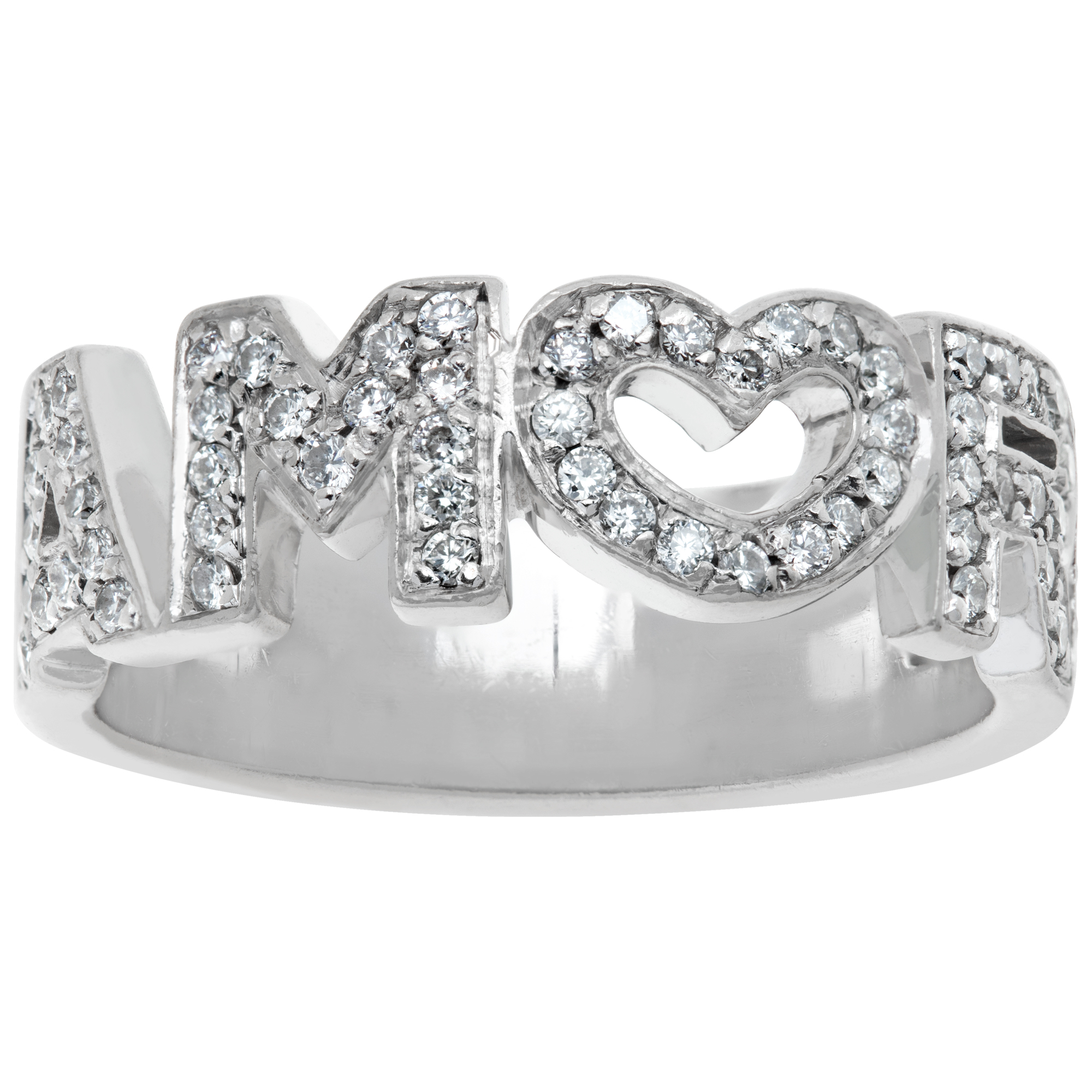 Amore ring in 18k white gold with diamonds | Gray & Sons Jewelers