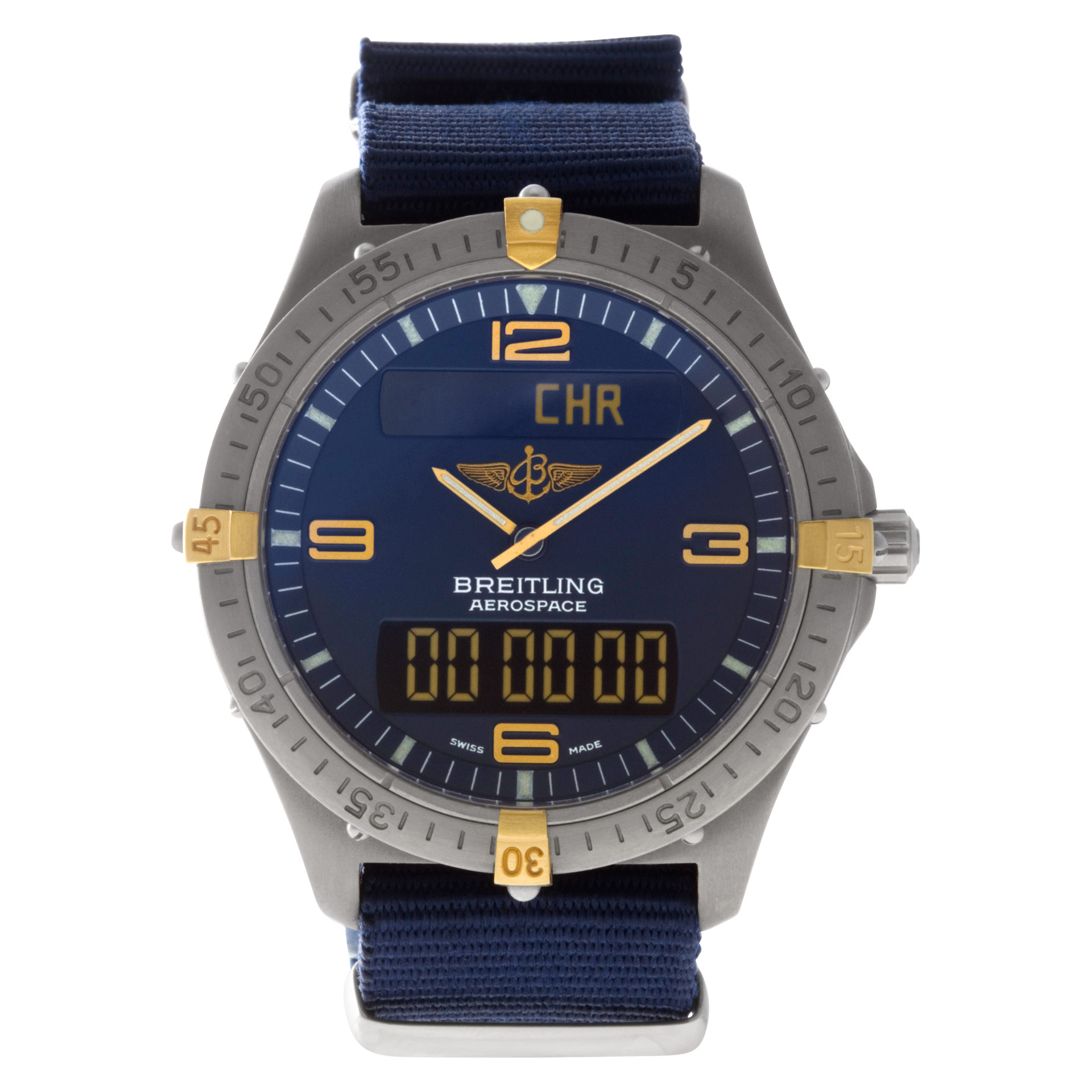 Pre-owned Breitling Aerospace f56062 titanium 40mm Quartz