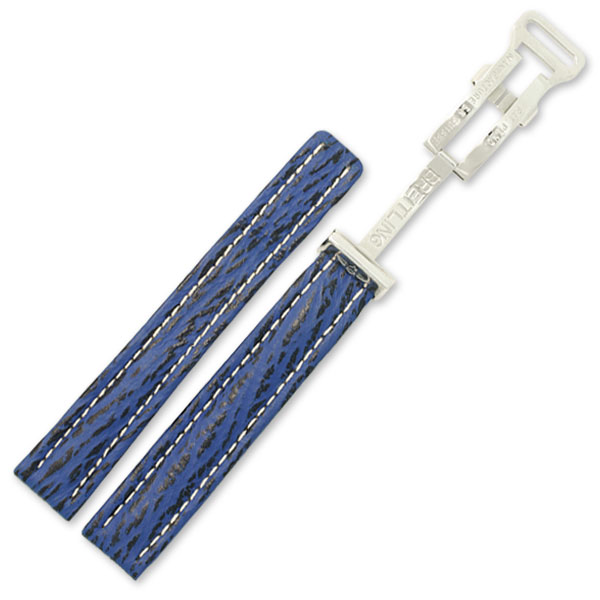 Breitling blue shark strap (15x14) | Gray & Sons Jewelers