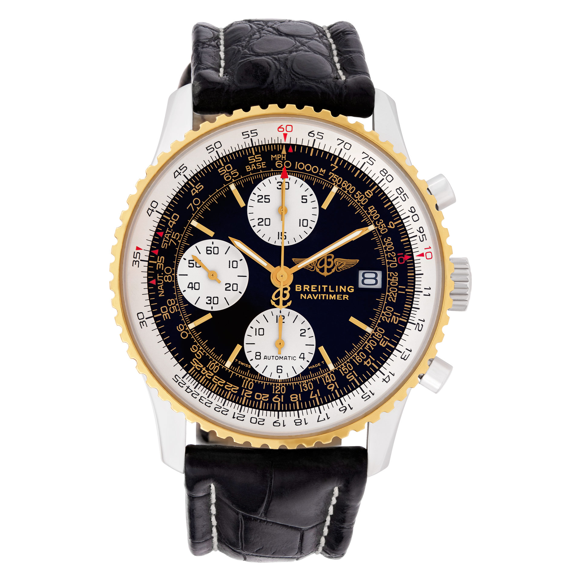 Preowned Breitling Navitimer D13022 18k & steel 41.5mm auto