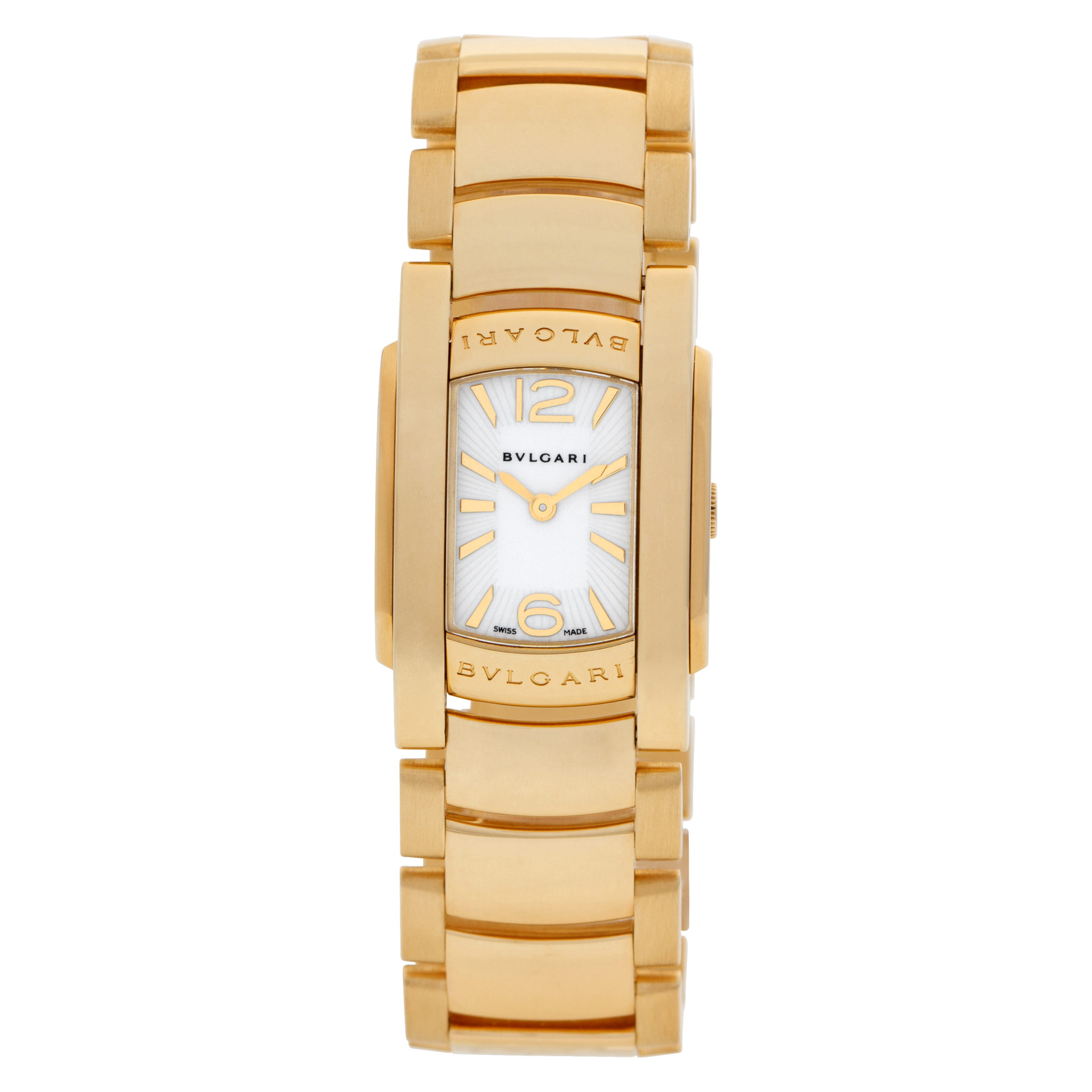 Preowned Bvlgari Assioma AA31G 18k White dial 22mm Quartz