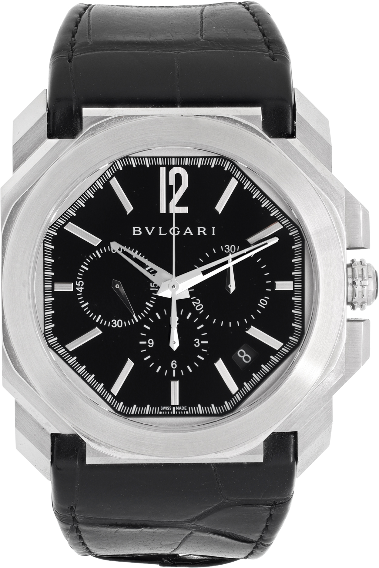 Preowned Bvlgari OCTO BGO 41 S CH Stainless Steel 44.5mm | Gray & Sons