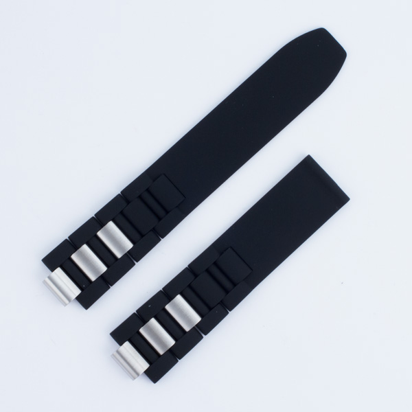 Cartier Chronoscaph black rubber strap (19x17) | Gray & Sons Jewelers