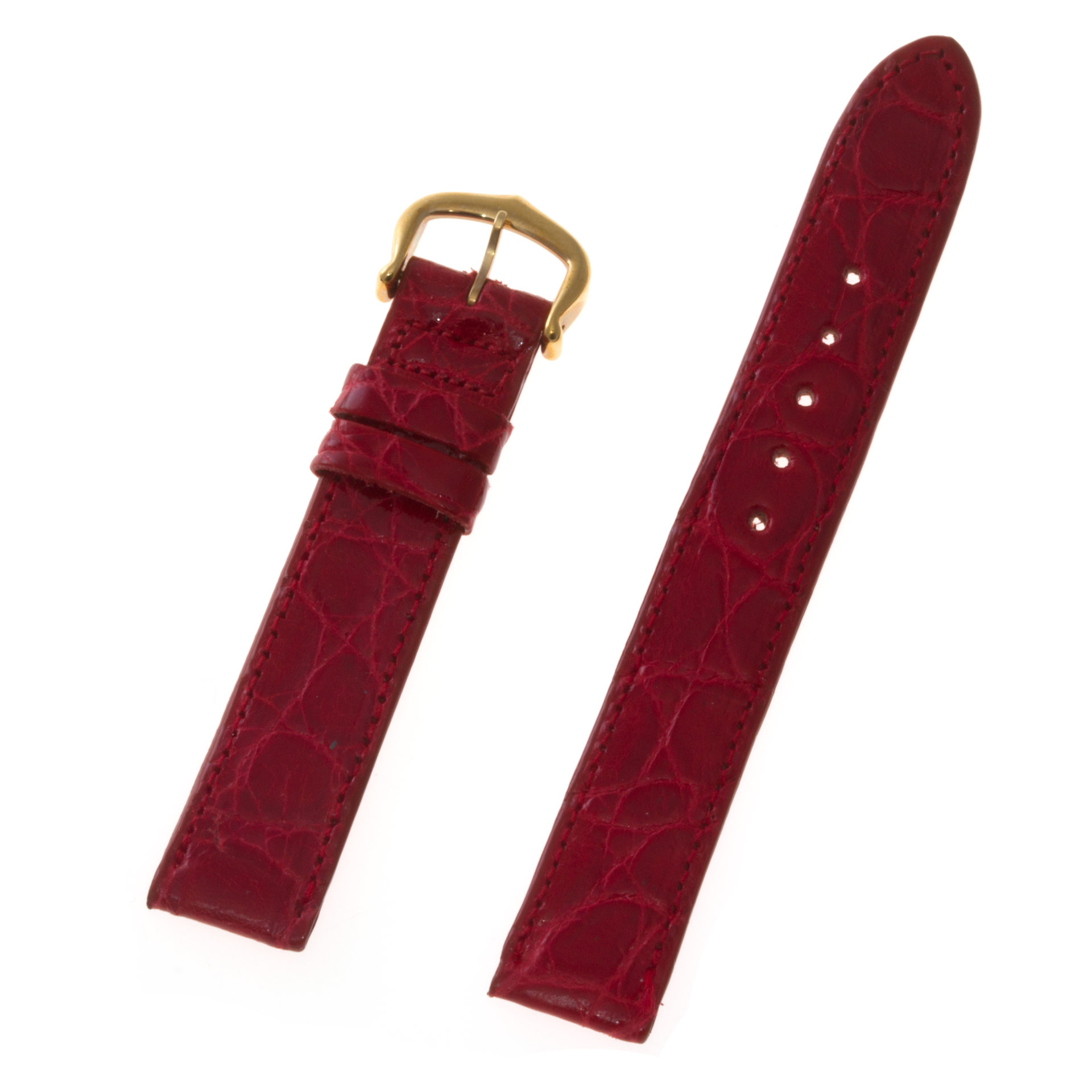Cartier genuine red crocodile strap (15x14) | Gray & Sons Jewelers