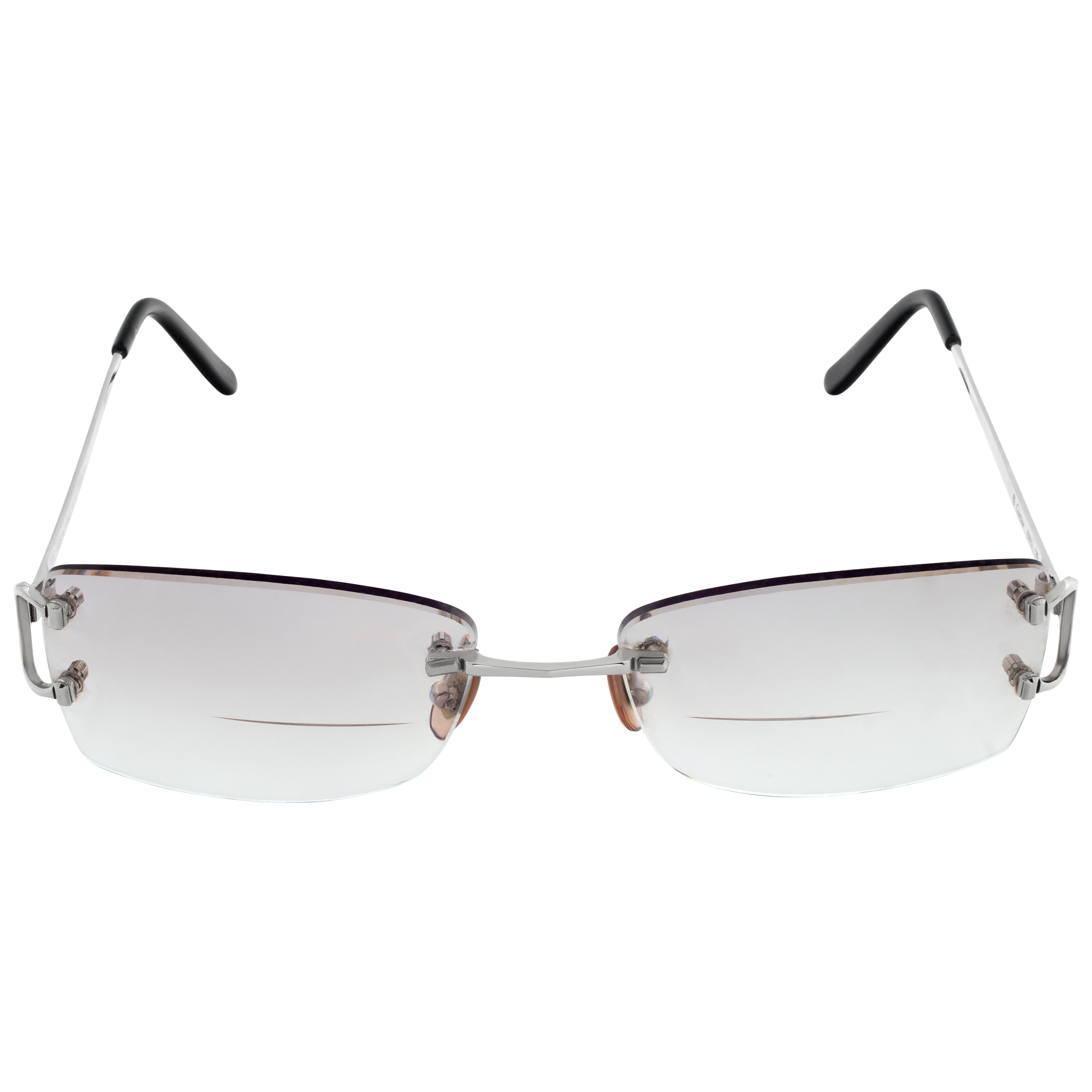 Cartier Piccadilly Rimless eyeglasses in silver | Gray & Sons Jewelers