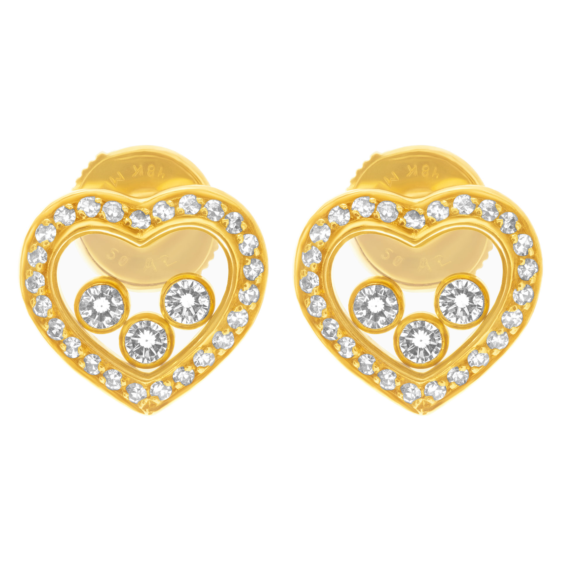 chopard yellow diamond earrings
