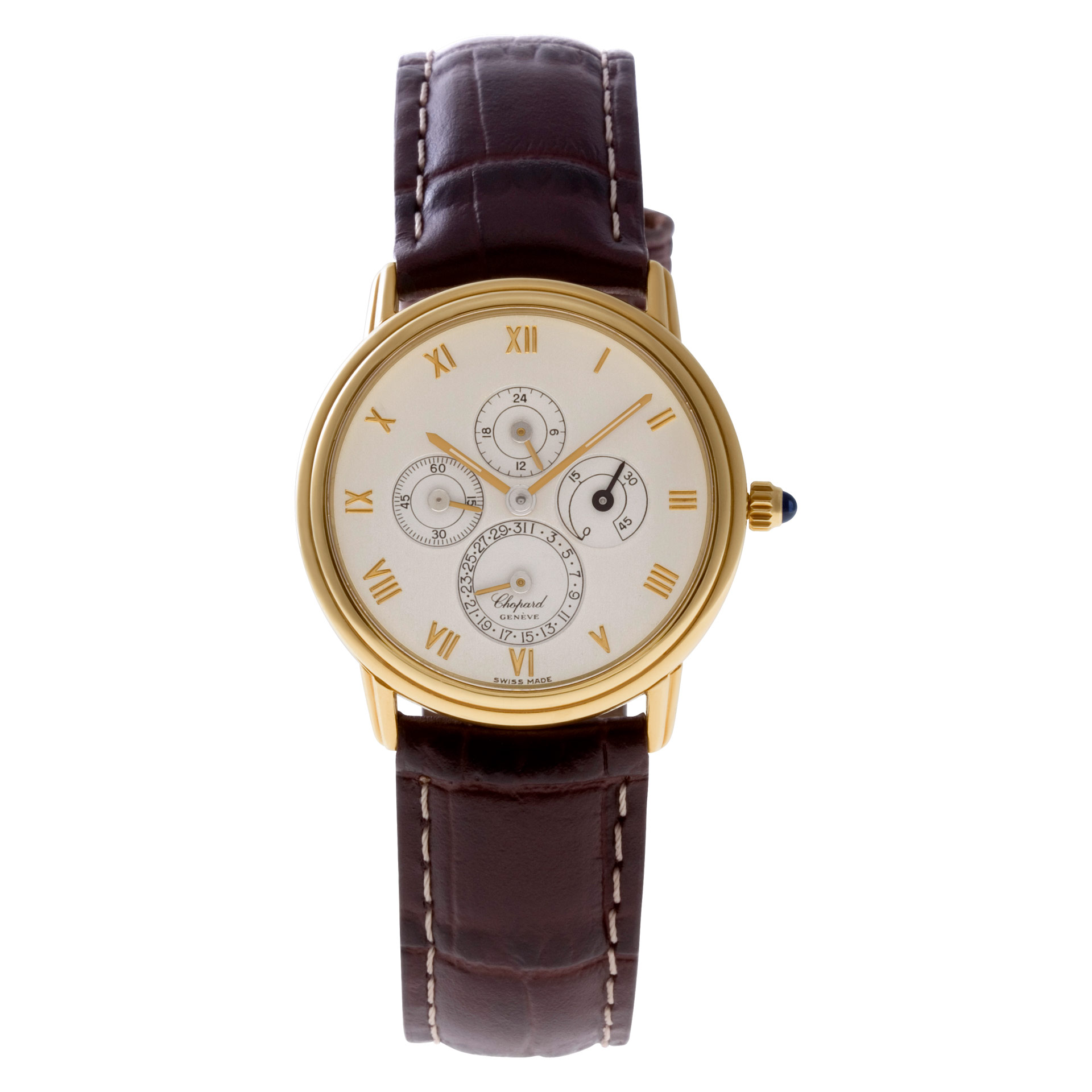 Pre-owned Chopard Linea 1154 18k yellow gold, Silver dial