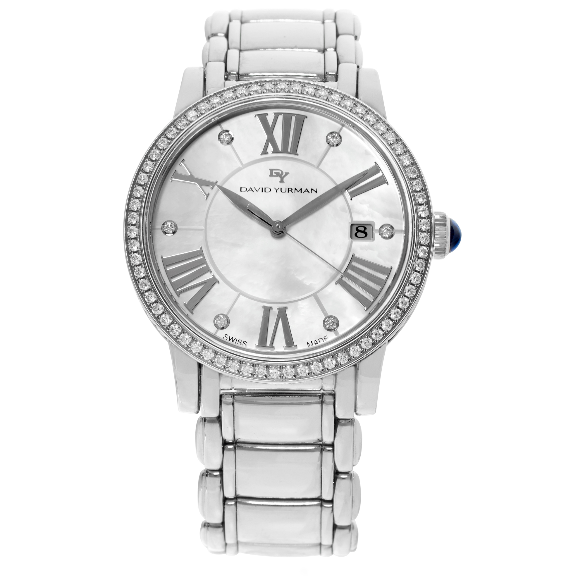 Pre-owned David Yurman Classic t716m stainless steel 38mm