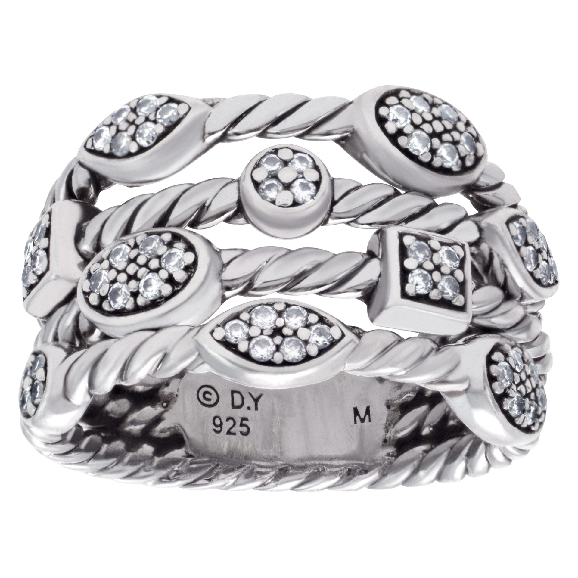 David Yurman "Confetti" ring with diamond accents | Gray & Sons