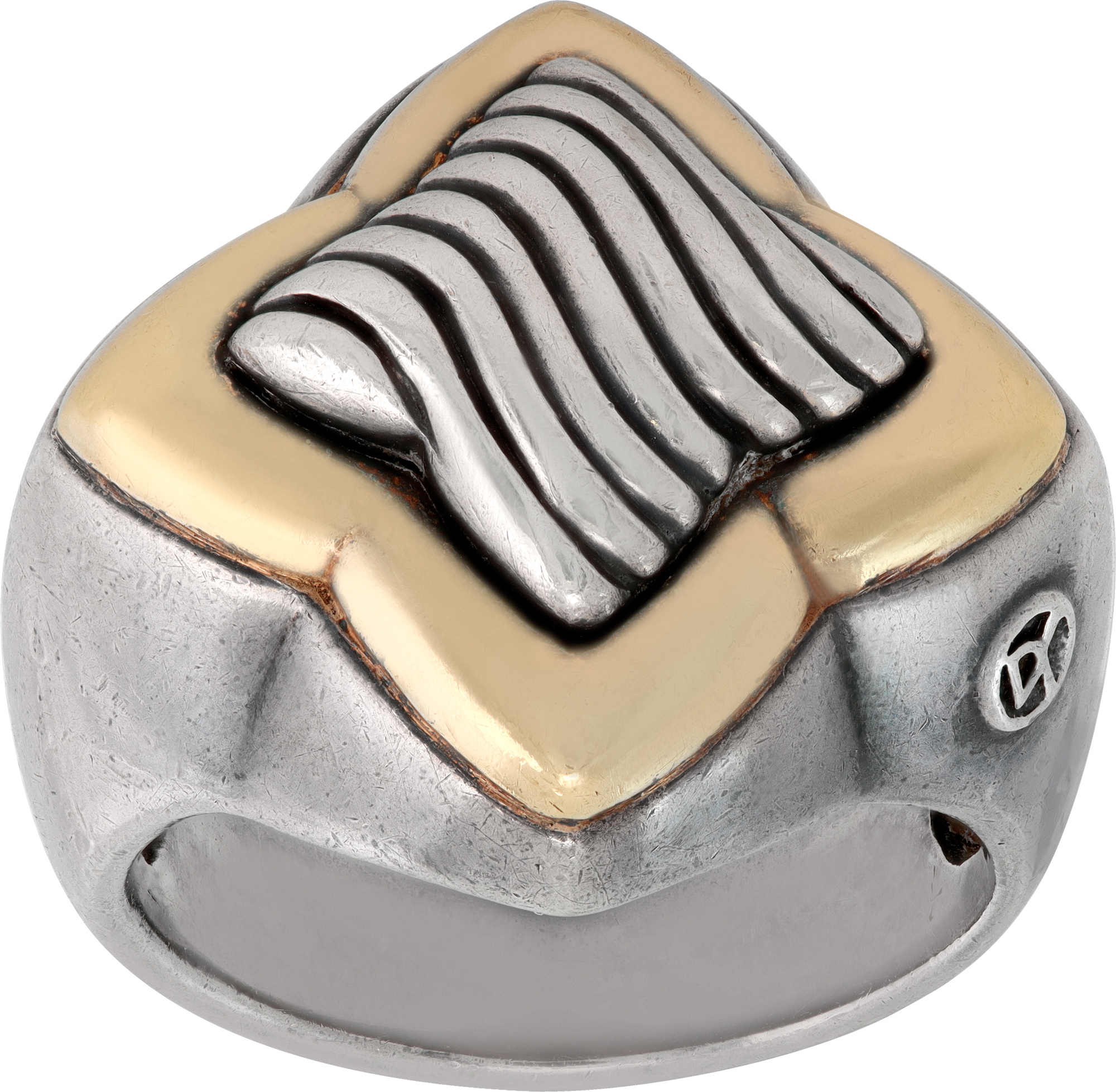 David Yurman ring in sterling silver with 18k gold Gray & Sons