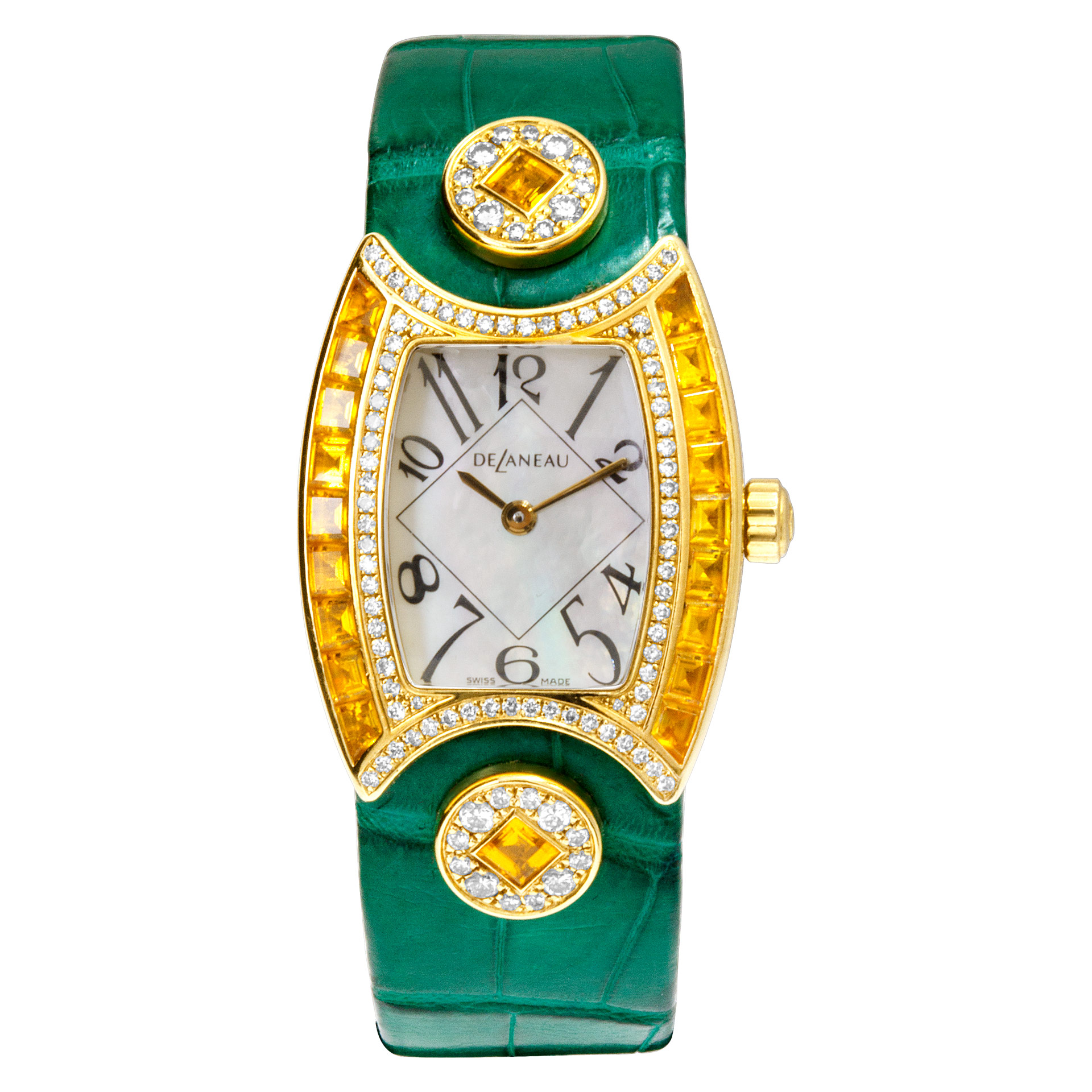 Used Delaneau Classic 18k 24mm Quartz watch | Gray & Sons Jewelers