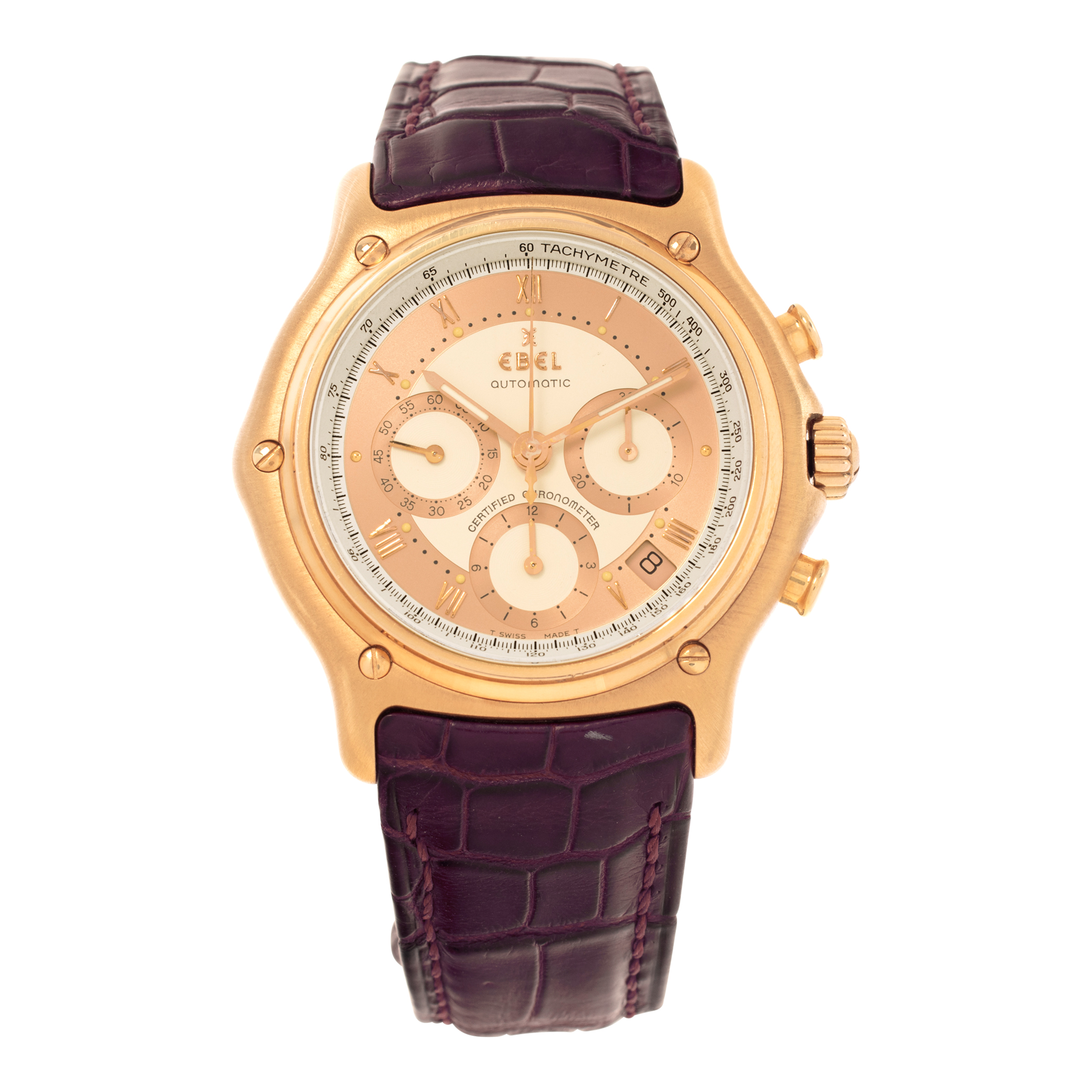 Ebel Le Modulor E5137241 18k rose gold 42mm auto watch | Gray & Sons