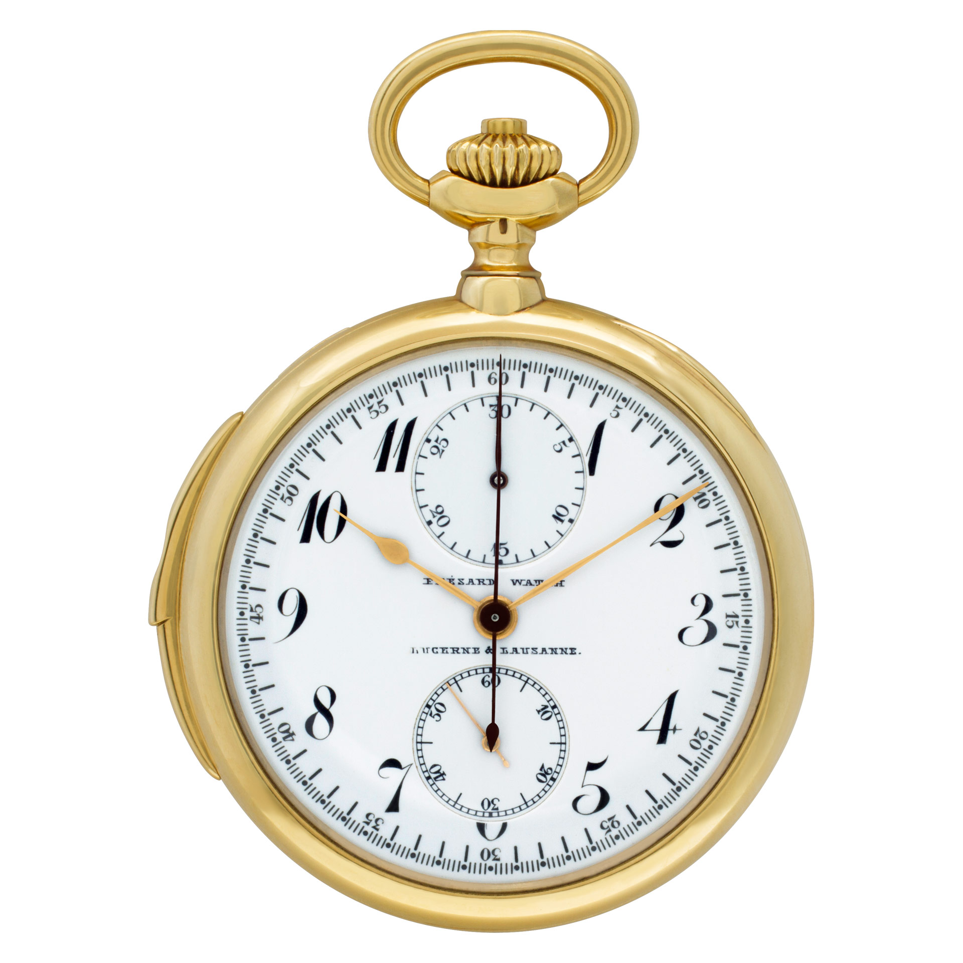 Used Fresard Lucerne & Lausanne 39441 18k White dial 47mm