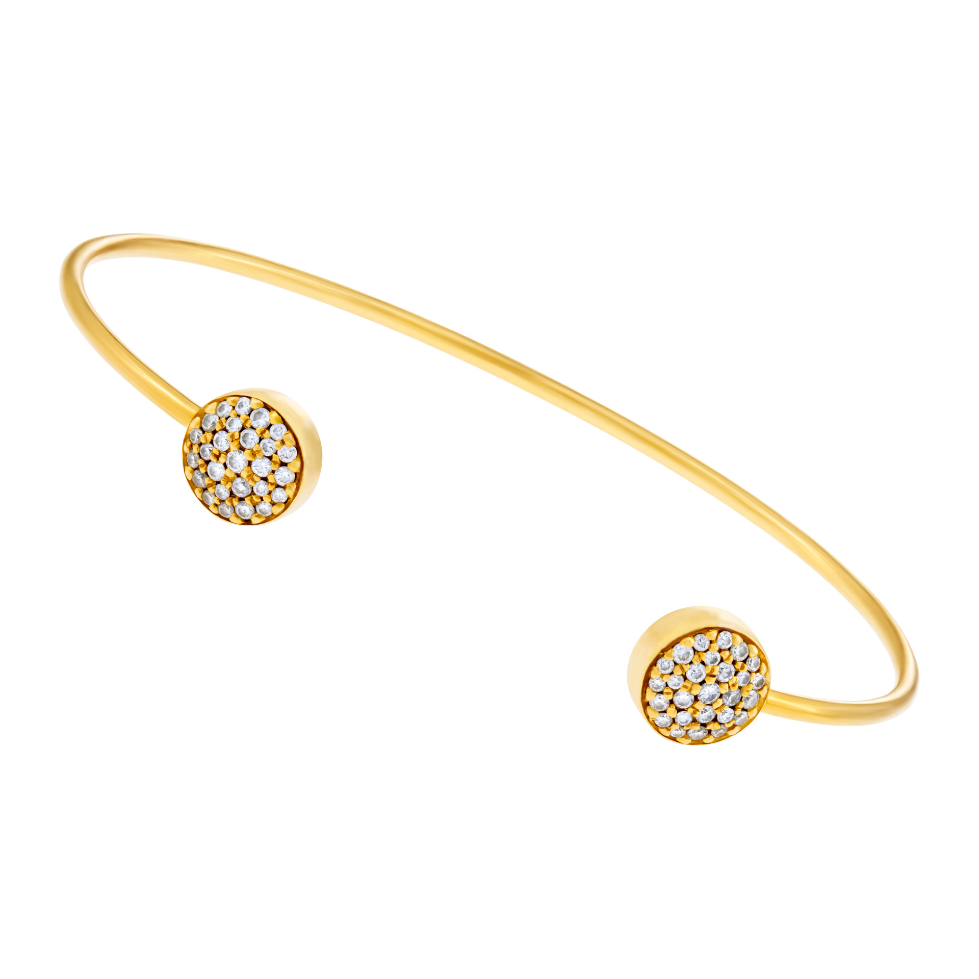 Italian bangle with diamonds in 18k | Gray & Sons Jewelers