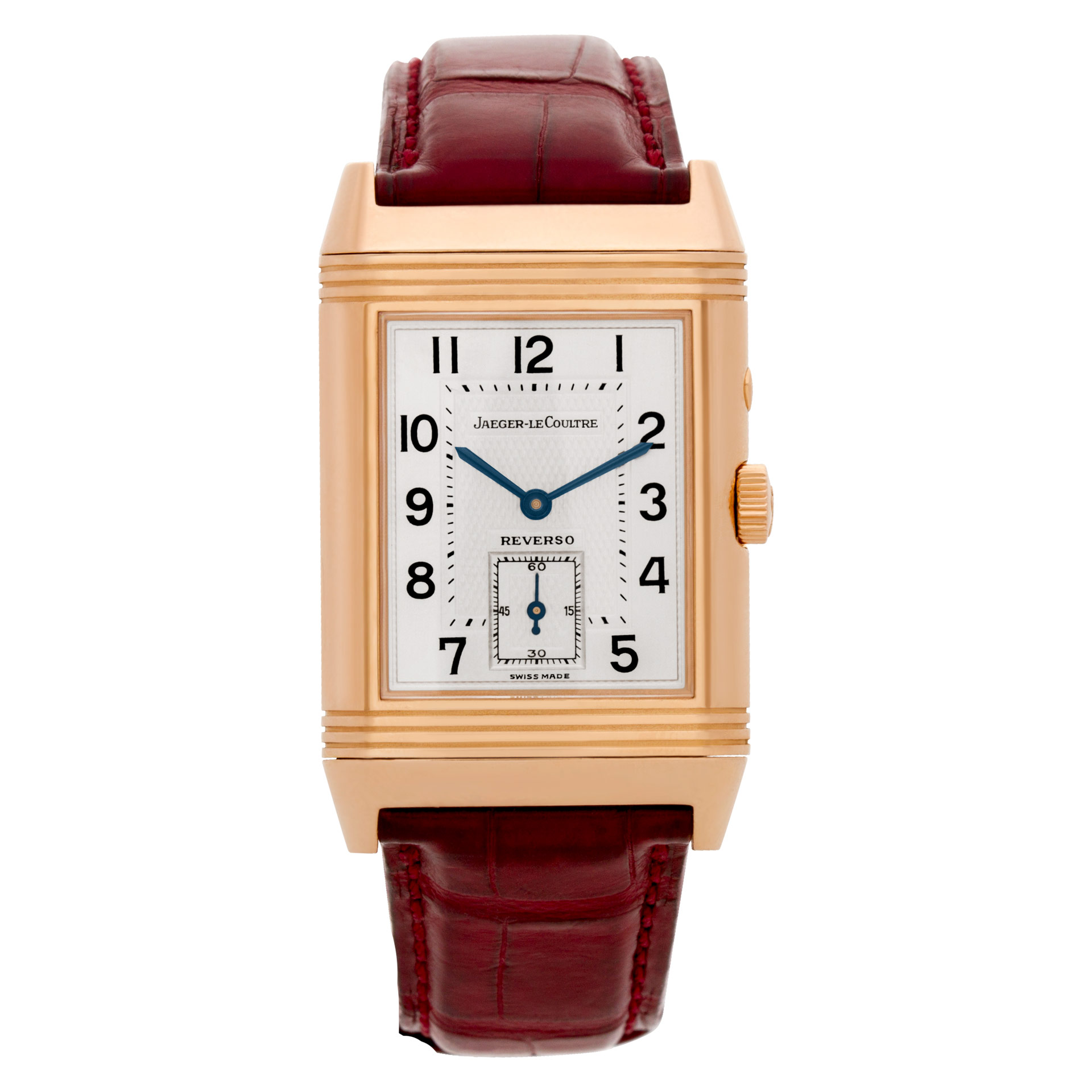 Pre-owned Jaeger LeCoultre Reverso 18k pink gold 42mm | Gray & Sons