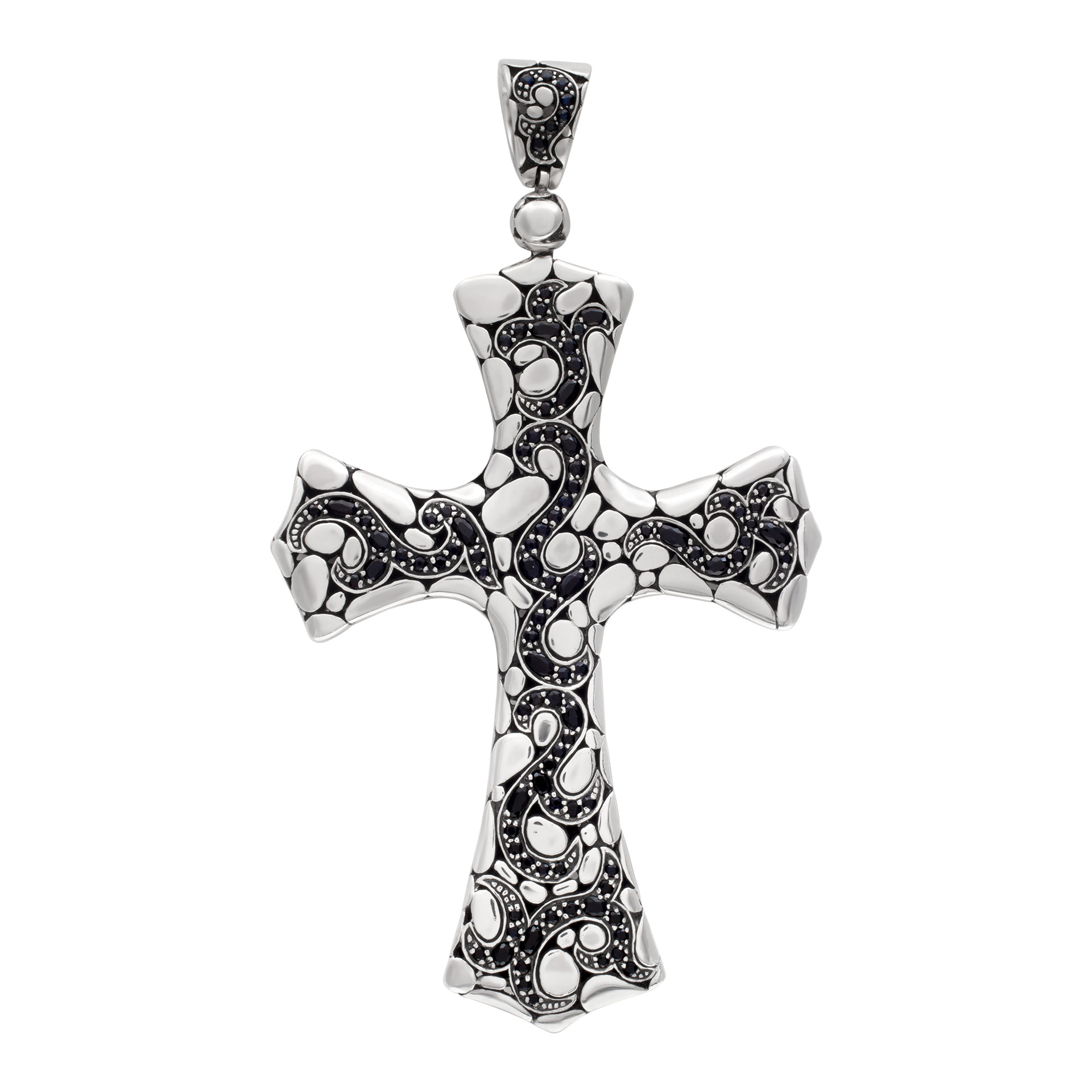 John Hardy Dayak cross with black sapphires S516768 | Gray & Sons