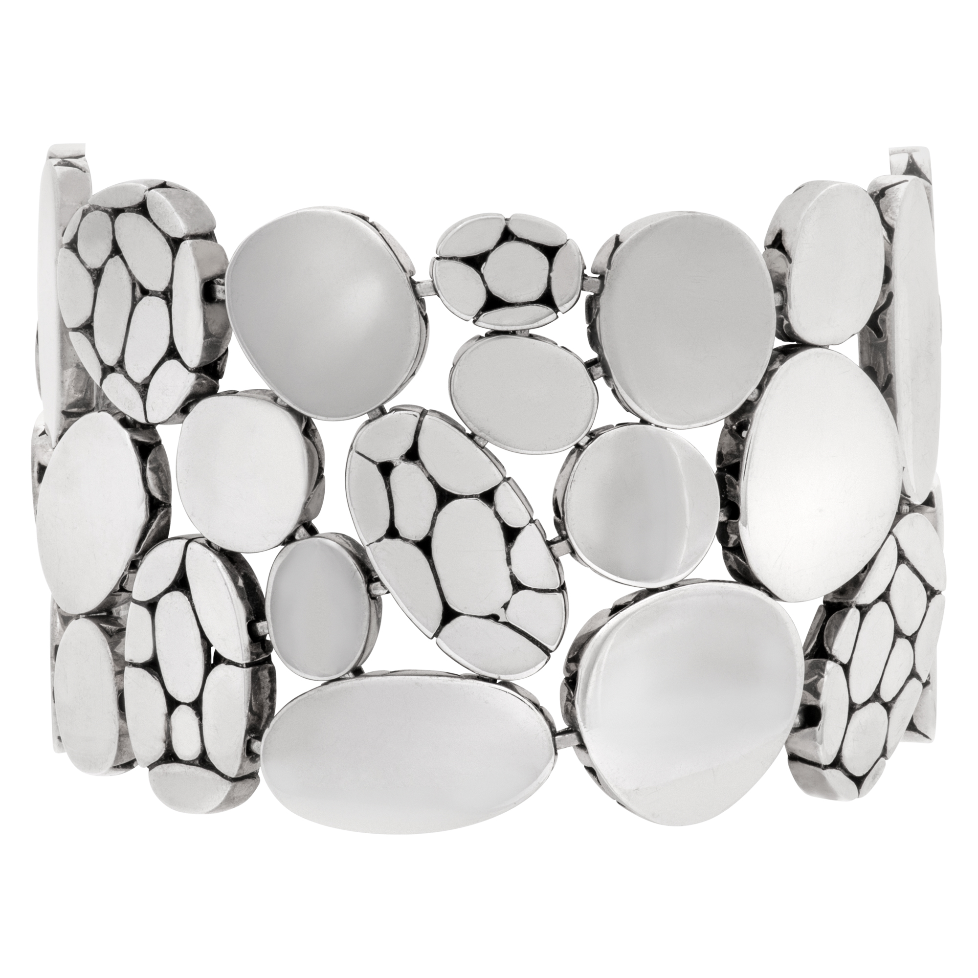 John Hardy wide sterling silver Kali Statement link bracelet