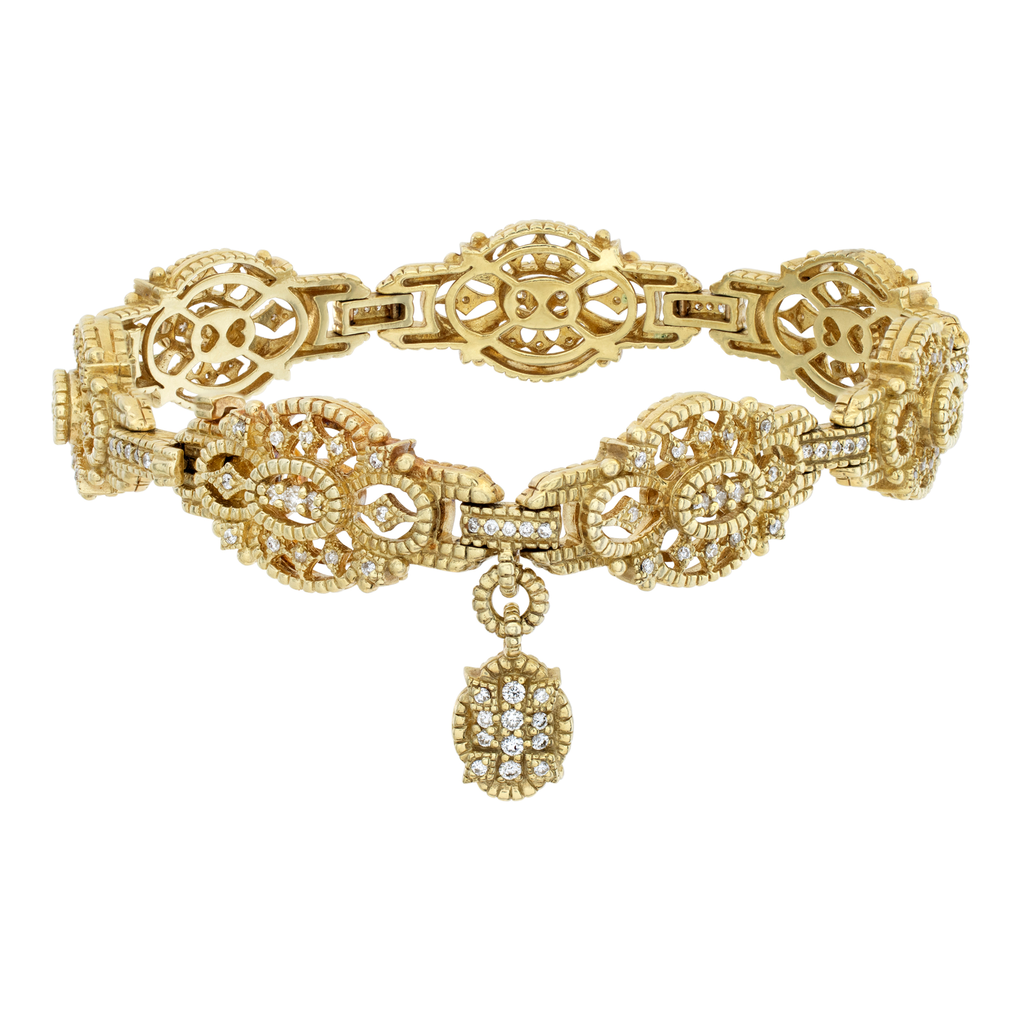 Judith Ripka diamond bracelet in 18k yellow gold | Gray & Sons