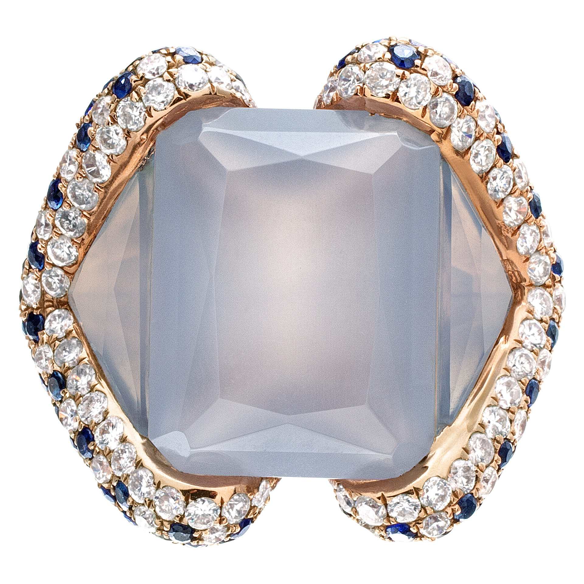 Michael Christoff lavender chalcedony diamond and sapphire