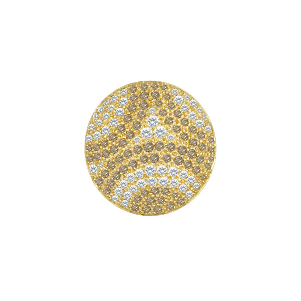 multi-colored diamond ring in 18k yellow gold | Gray & Sons Jewelers