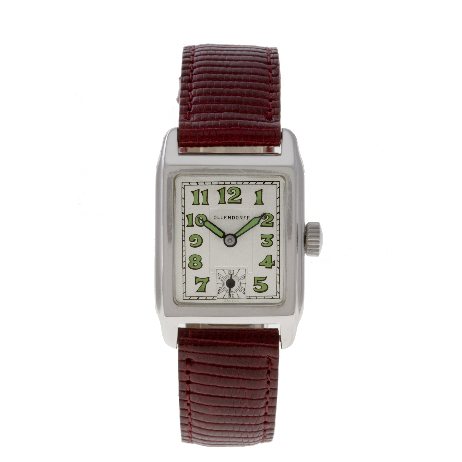 Pre-owned Ollendorff Classic 3865 14k white gold 23mm Manual