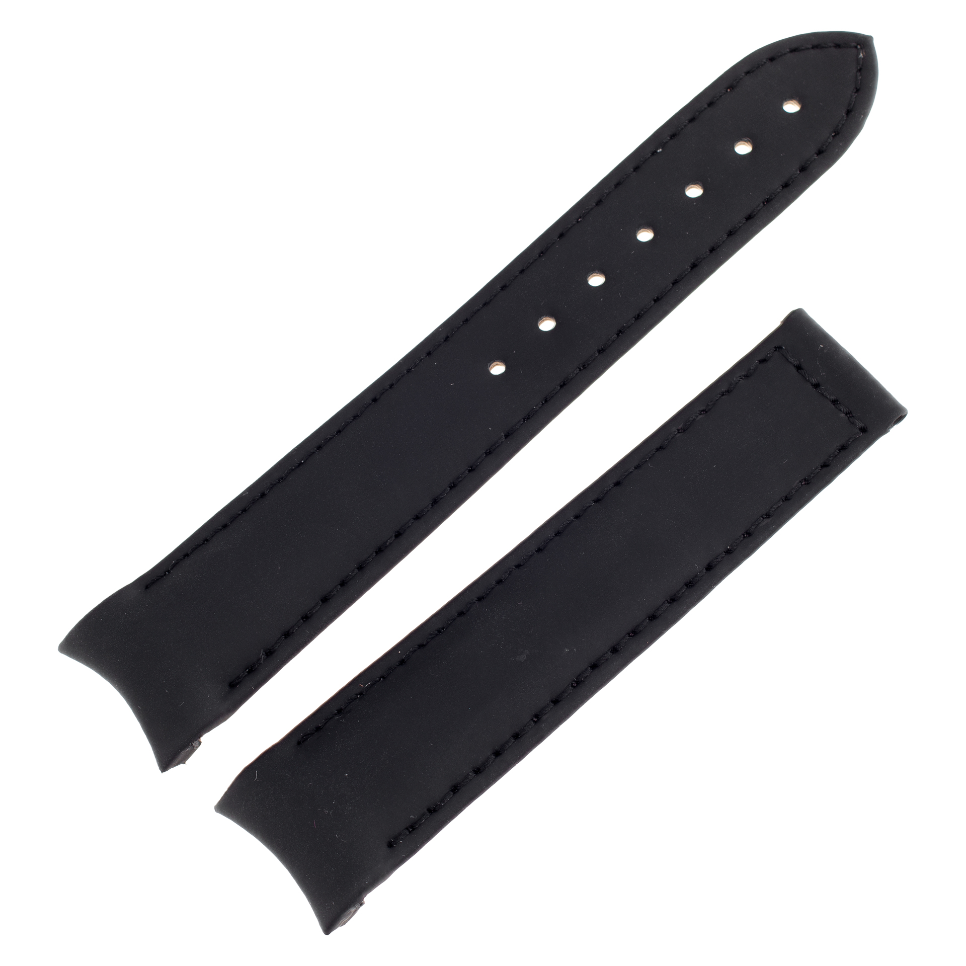 Omega black rubber padded leather strap (20mm x 18mm) | | Gray & Sons