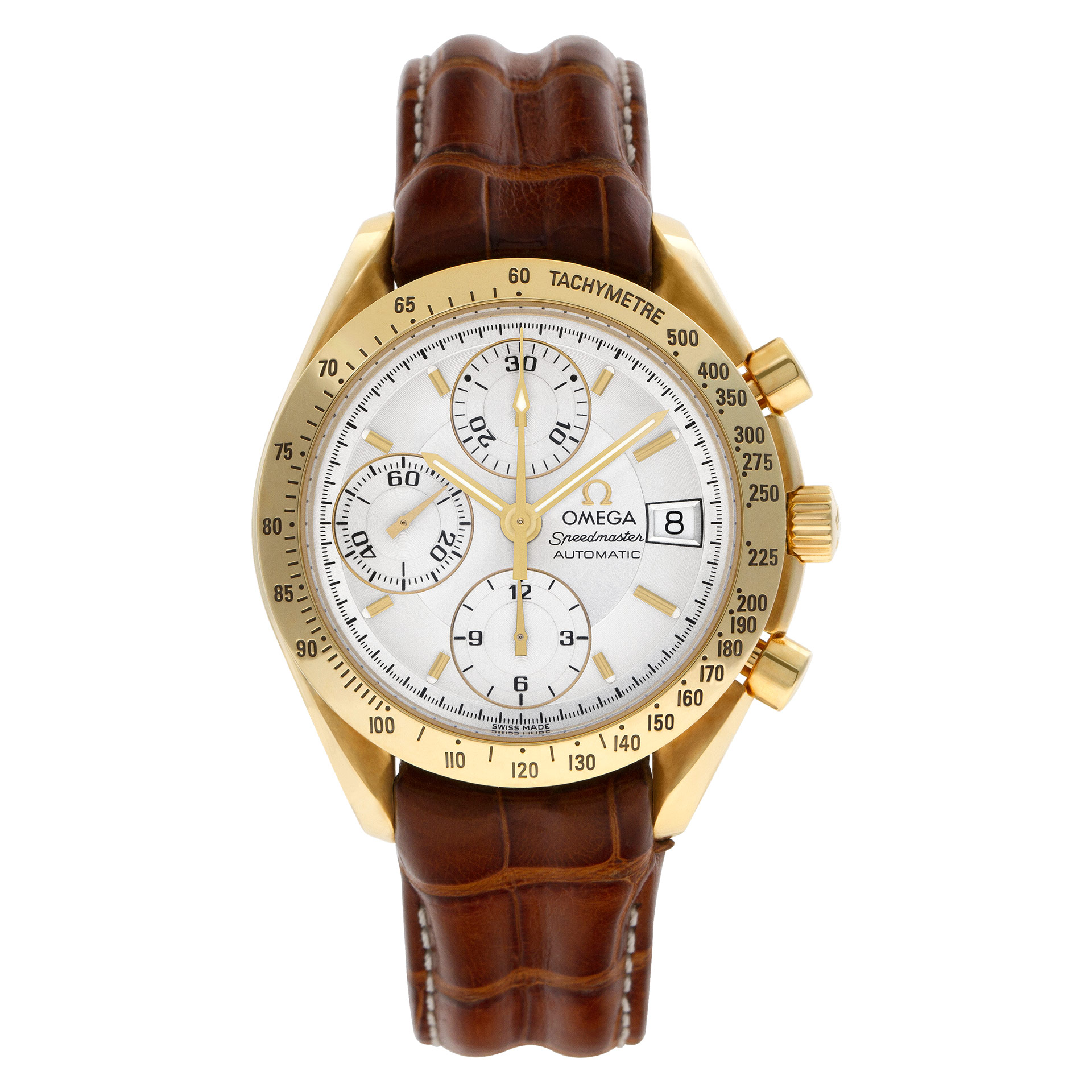 Preowned Omega Speedmaster 1750083 18k 39mm auto watch | Gray & Sons