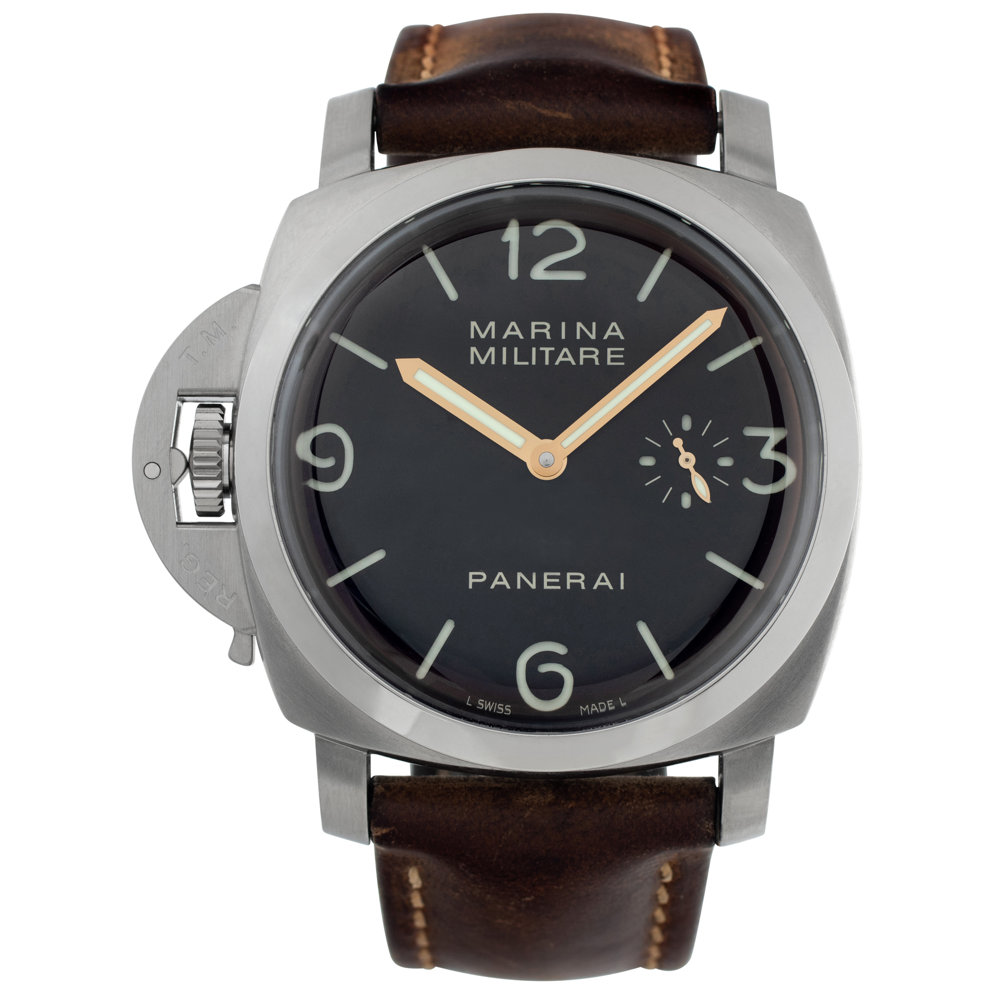 Used Panerai Marina PAM217 Stainless Steel Black dial 47mm
