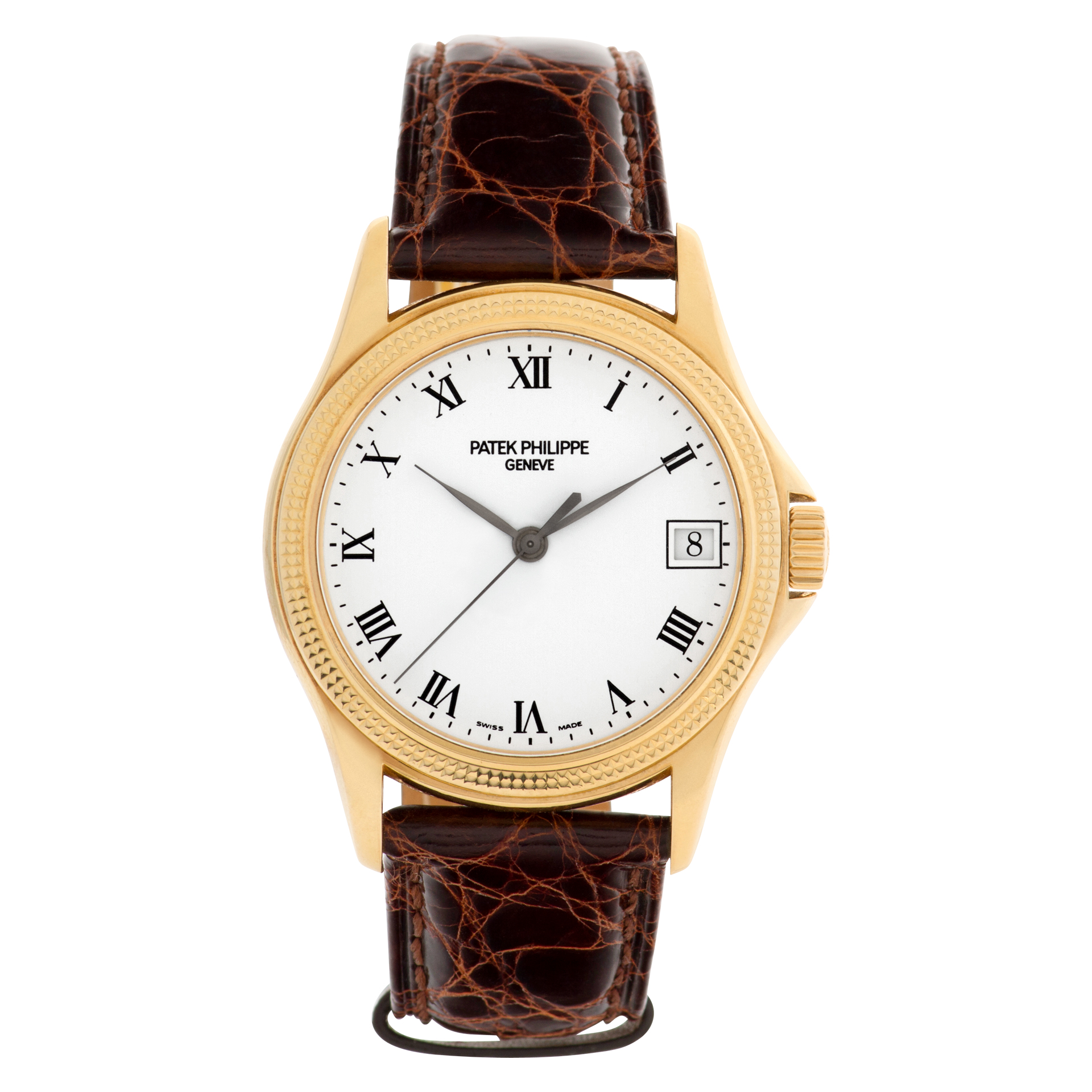 Pre-owned Patek Philippe Calatrava 5117 18k 38mm auto watch