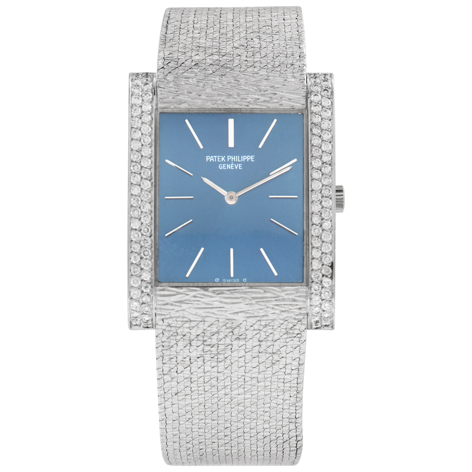 Used Patek Philippe Gondolo 3553-1 18k White Gold Navy dial