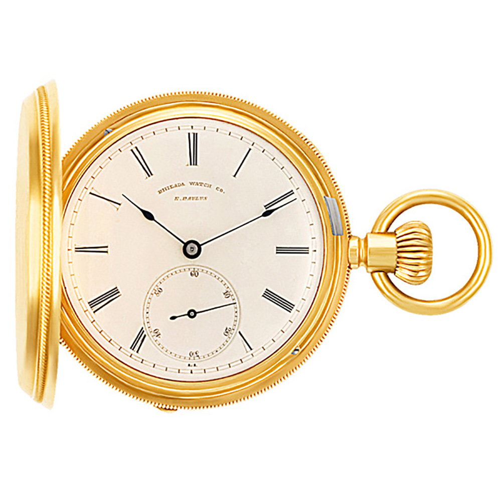 Pre-owned Philadelphia Watch Case Co. pocket watch 4000 18k