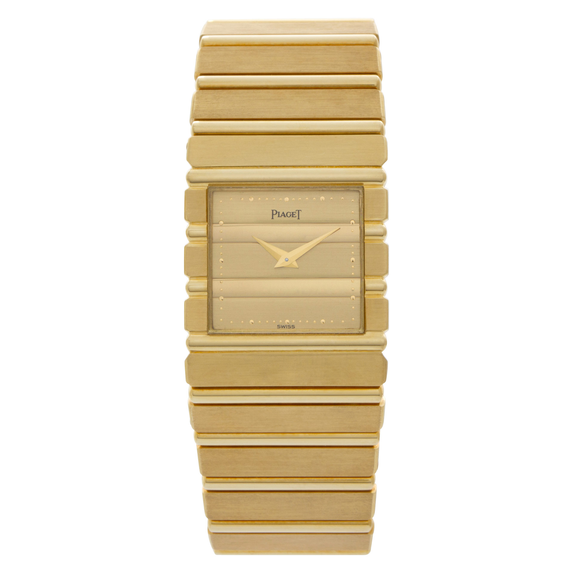 Pre-owned Piaget Polo 7131 C 701 18k Yellow Gold 25mm | Gray & Sons