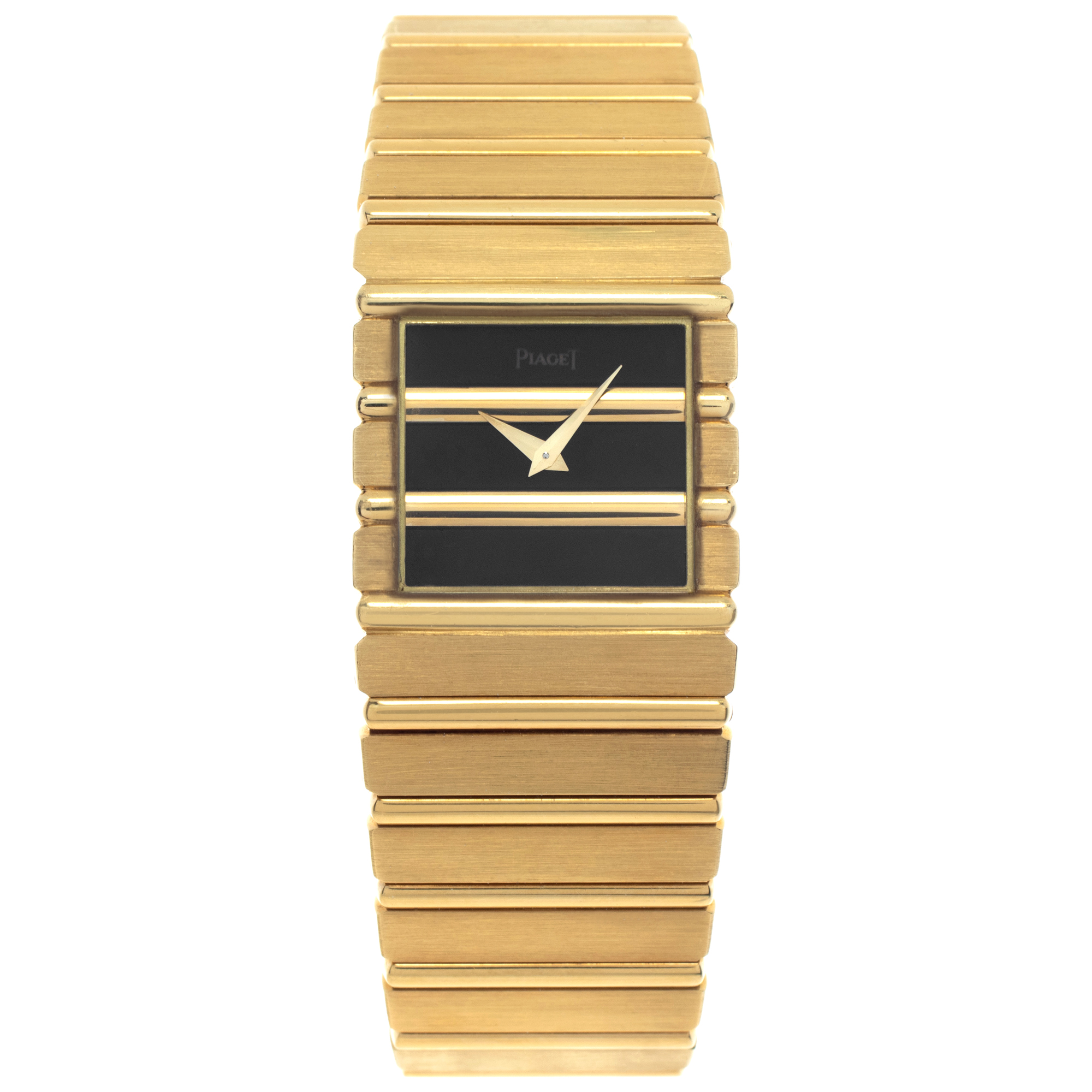 Pre-owned Piaget Polo 7131 c 701 18k Black dial W527320 | Gray & Sons