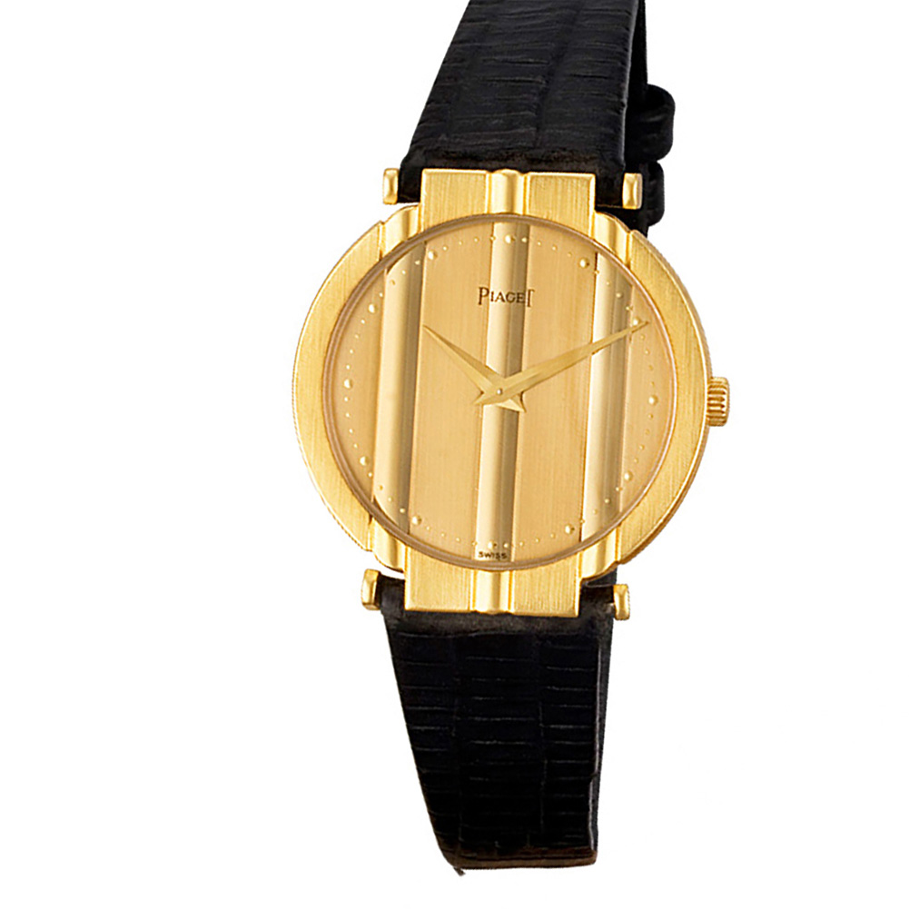 Preowned Piaget Polo 8273 18k 27mm Quartz watch | Gray & Sons Jewelers