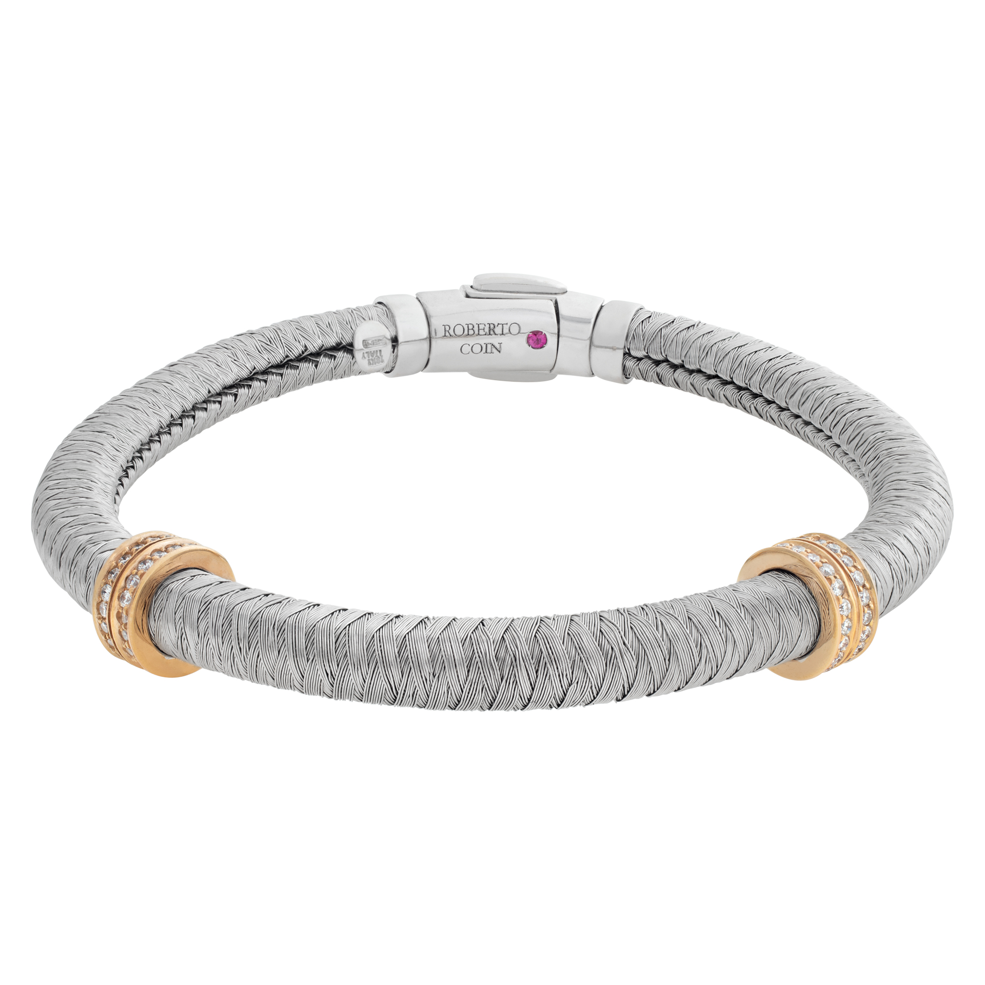 Roberto Coin Primavera Collection, Flexible Weaved Coil Brac