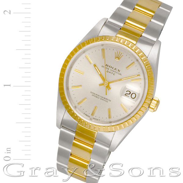 Used Rolex Date 15223 18k & steel 36mm auto watch | Gray & Sons