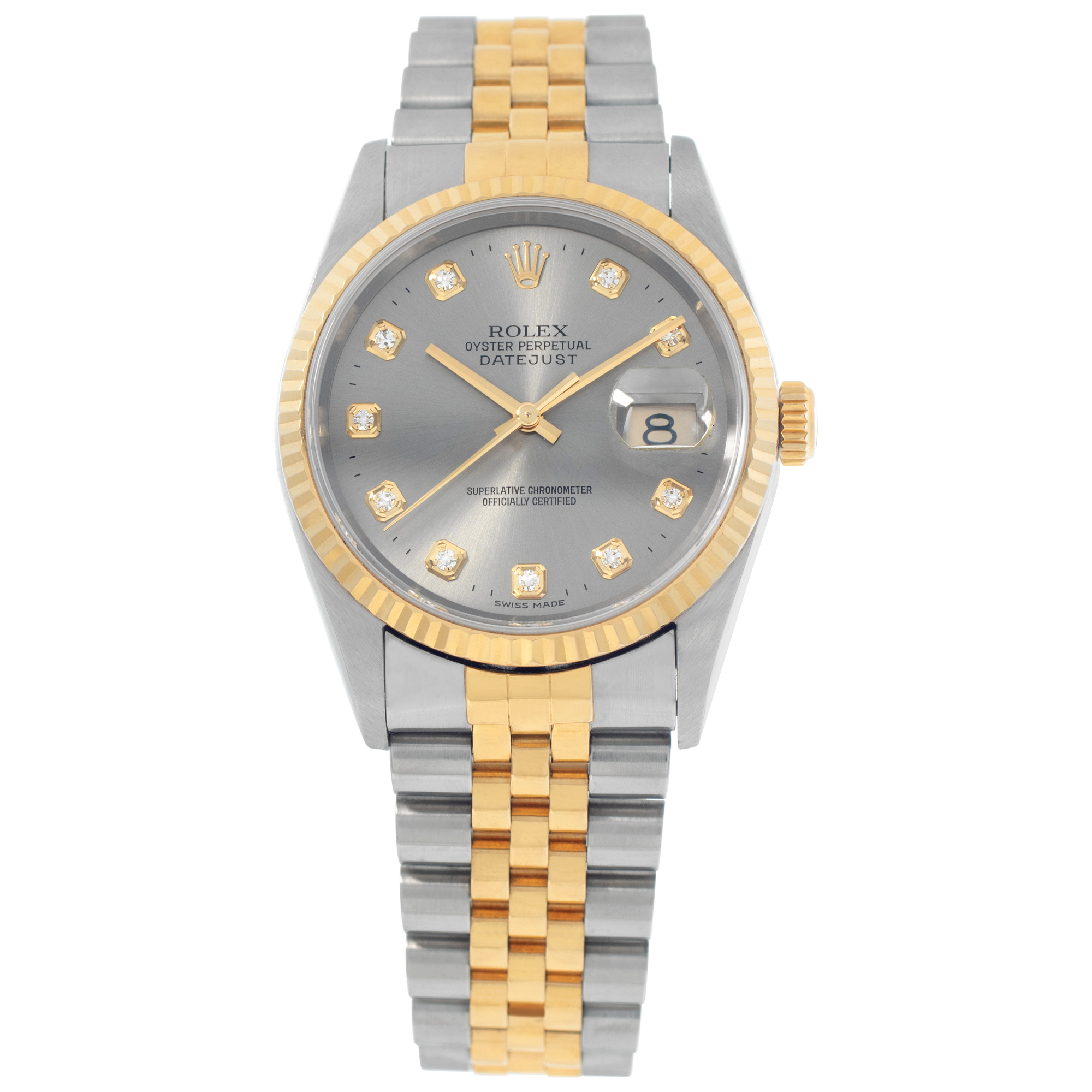 Pre-owned Rolex Datejust 16233 18k & Stainless W526362 | Gray & Sons