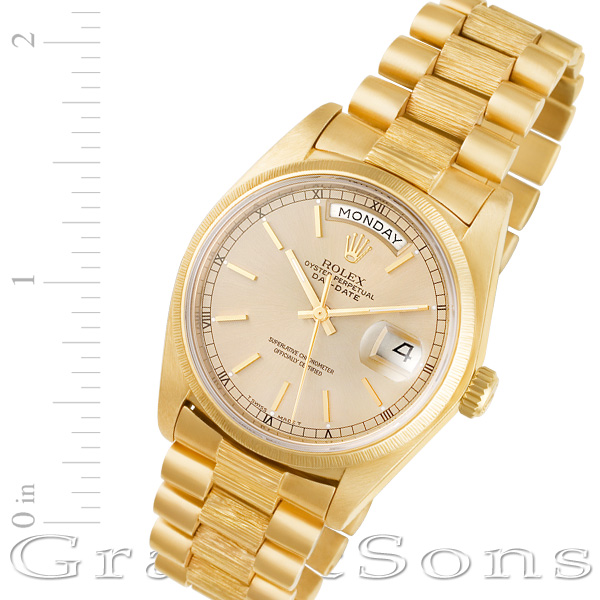 Pre-owned Rolex Day-Date 18078 18k 36mm auto W514849 | Gray & Sons