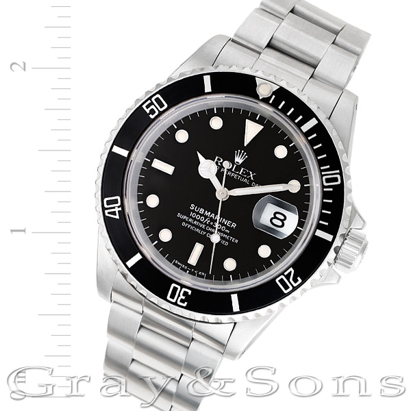 Pre-owned Rolex Submariner 16610 Stainless Steel W516968 | Gray & Sons