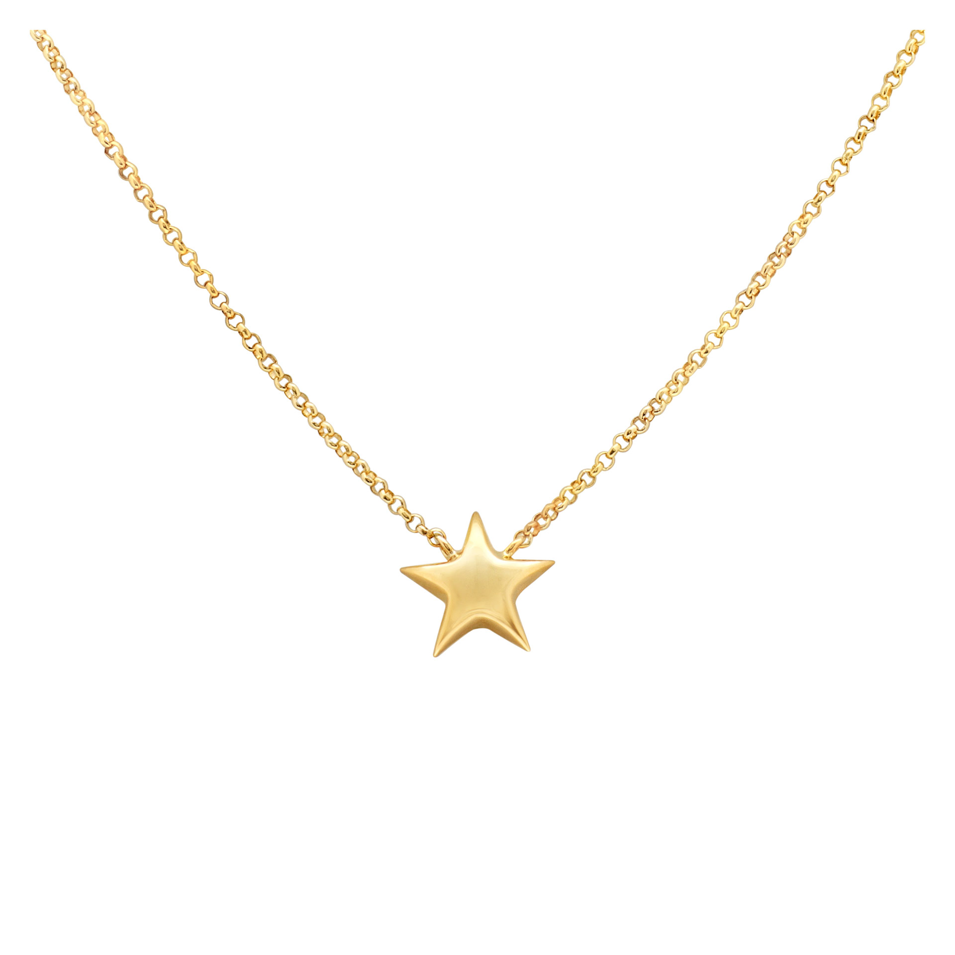 Star chain 18k yellow gold | Gray & Sons Jewelers