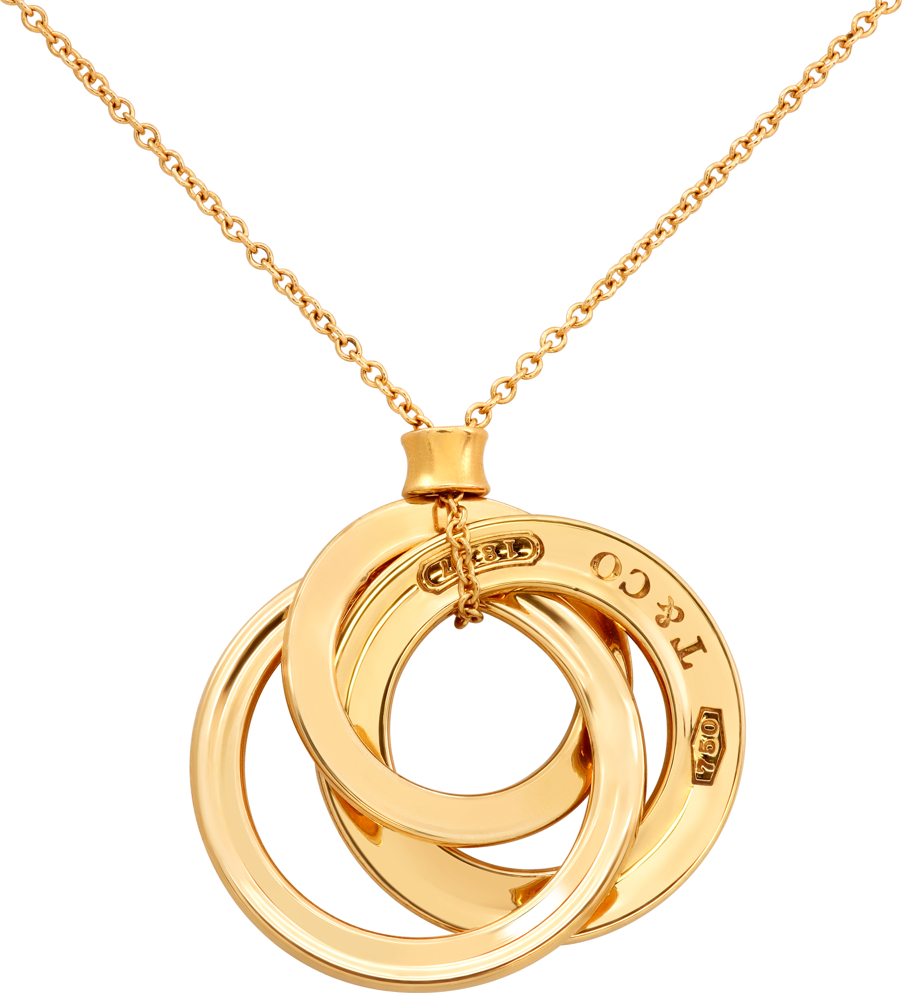 interlocking rings pendant