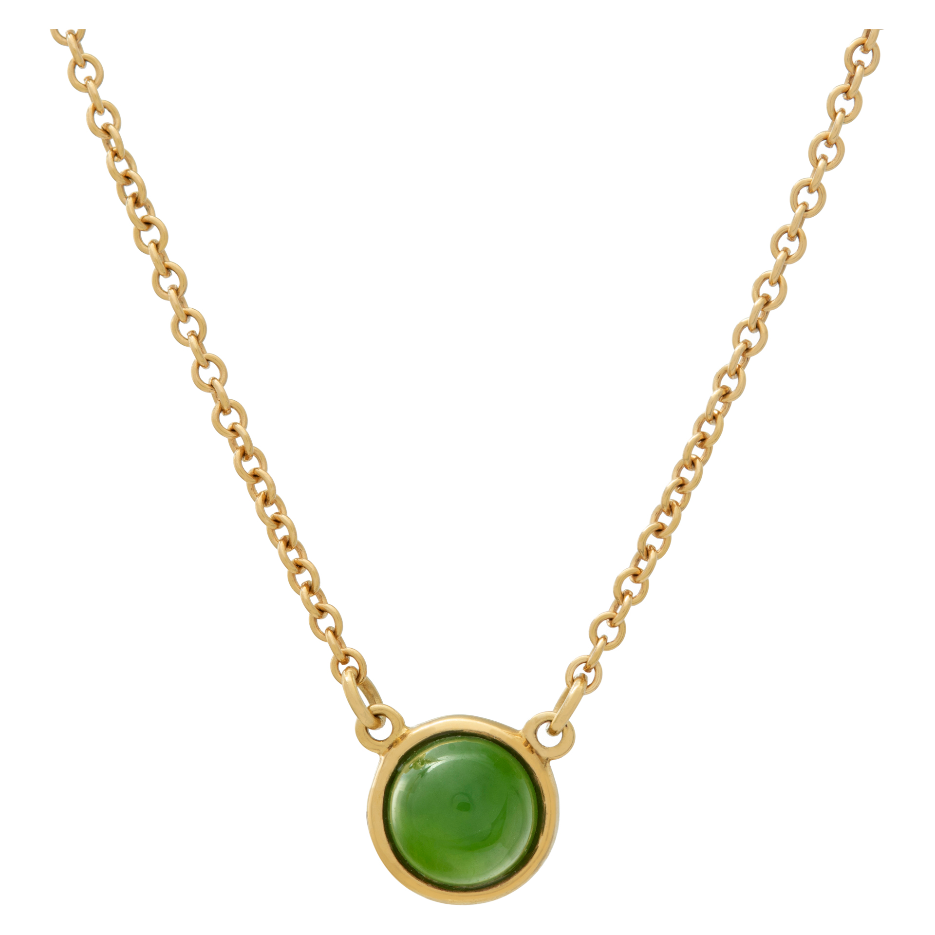 Tiffany & Co. Color by the Yard Green Jade Pendant in 18k