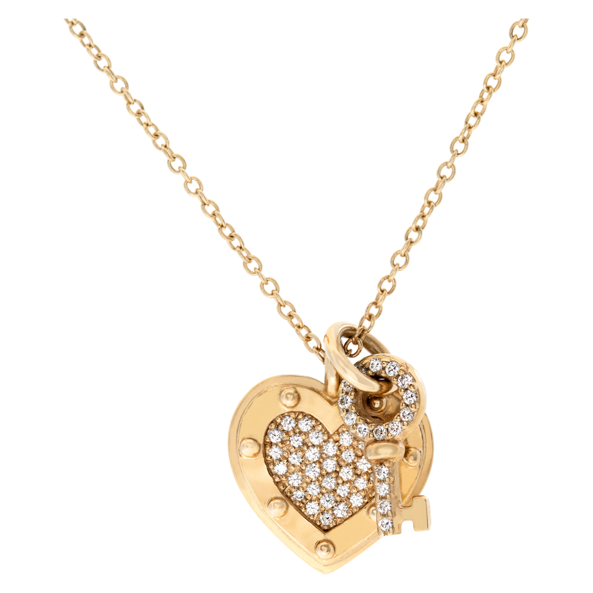 Tiffany & Co Return to Tiffany pave diamond heart pendant