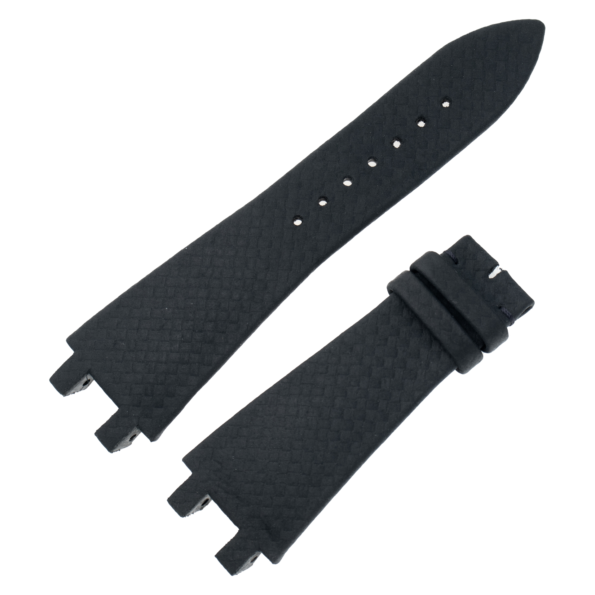 Ulysse Nardin Black Embossed Watch Strap 26x16mm | Gray & Sons