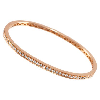 18k rose gold diamond bangle S513444 | Gray & Sons Jewelers