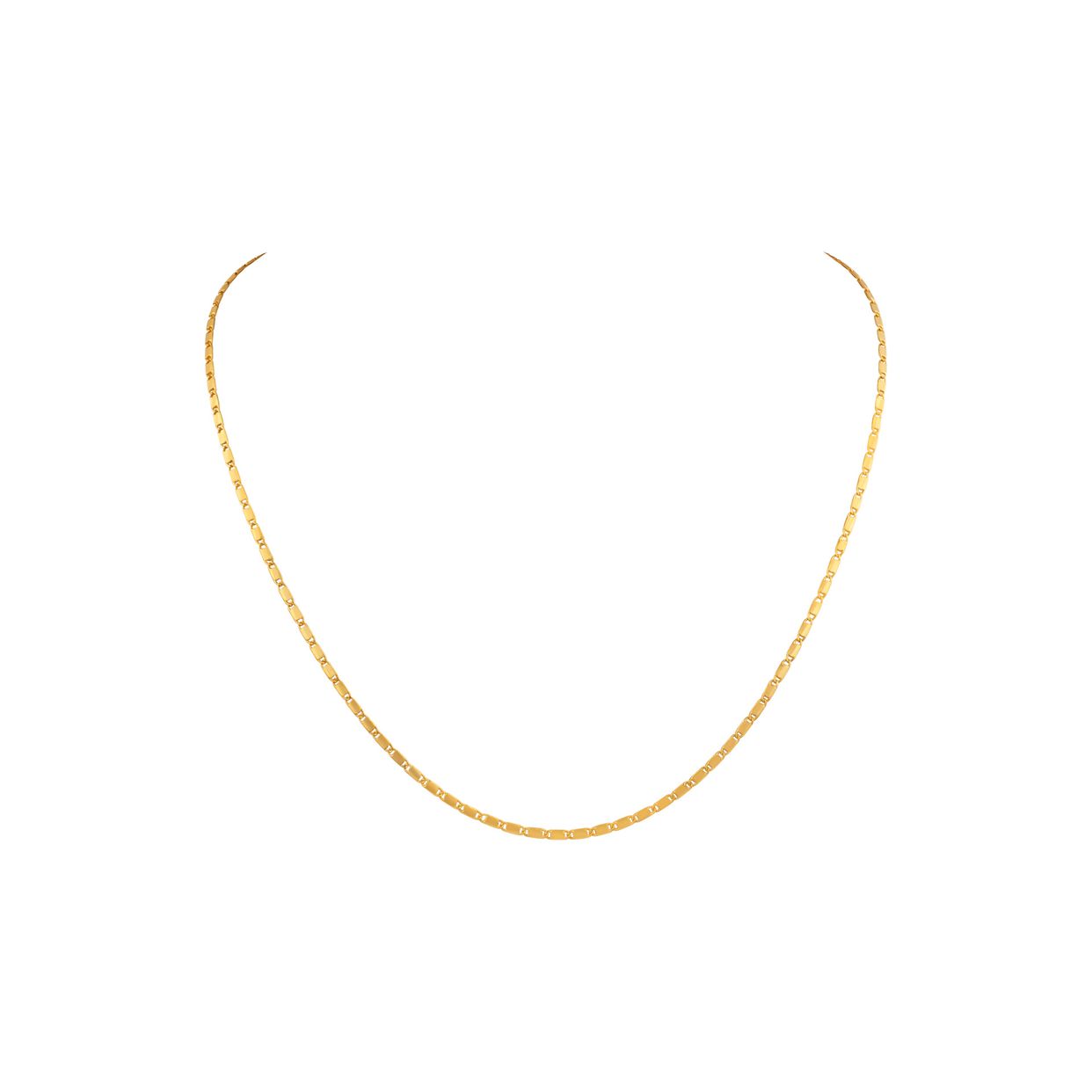 18k yellow gold small link chain. | Gray & Sons Jewelers