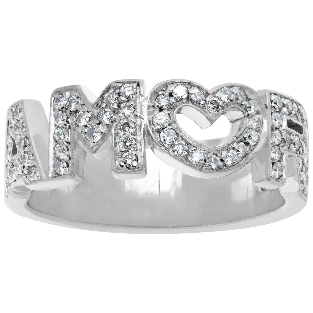 Amore ring in 18k white gold with diamonds | Gray & Sons Jewelers