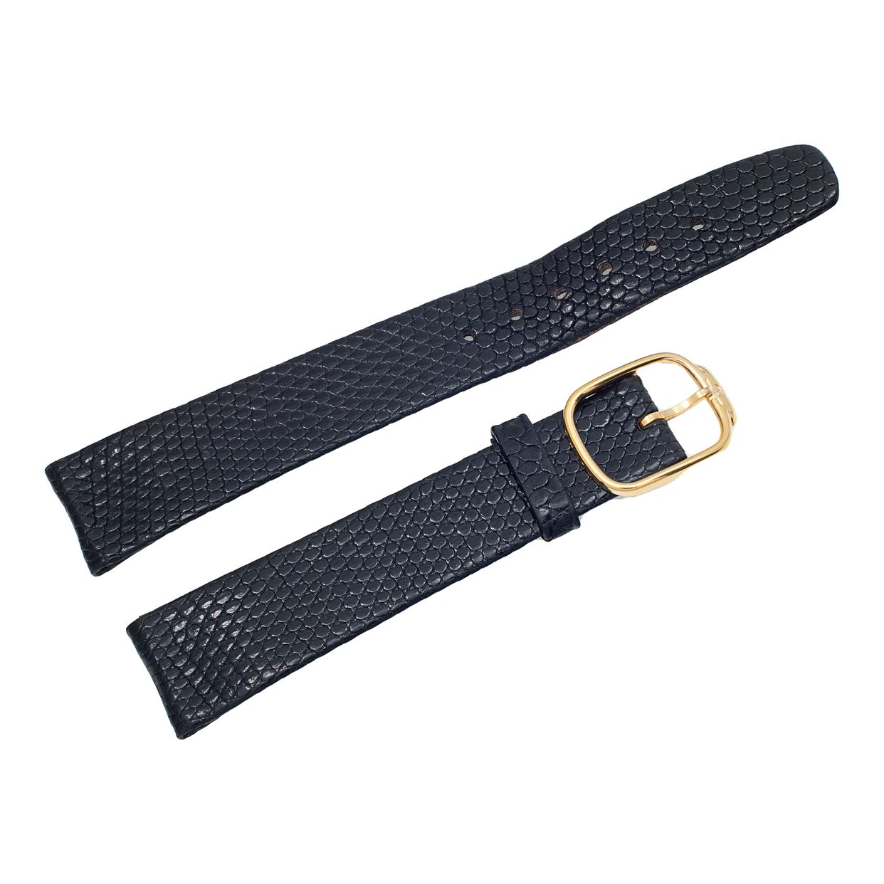 Baume & Mercier Lizard strap black 17mm x 14mm with bucklee