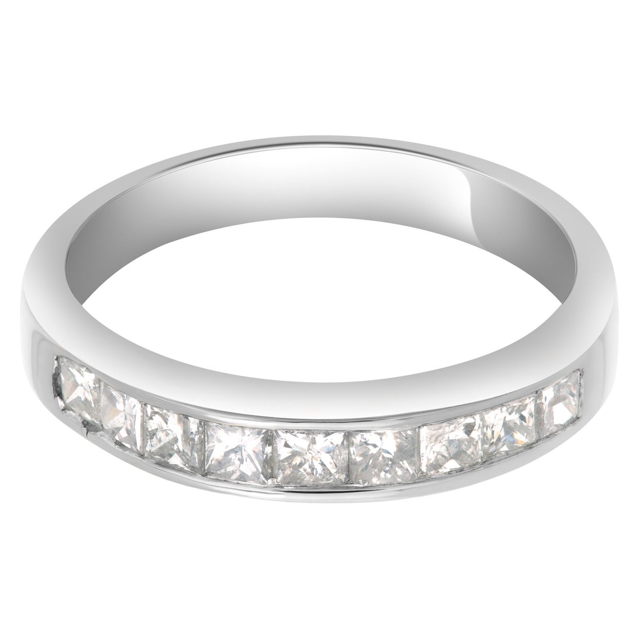Beautiful semi Diamond Eternity Band and Ring in 14k S507964