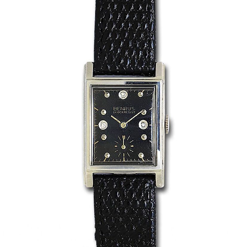 Pre-owned Benrus Classic 14k white gold mm watch | Gray & Sons